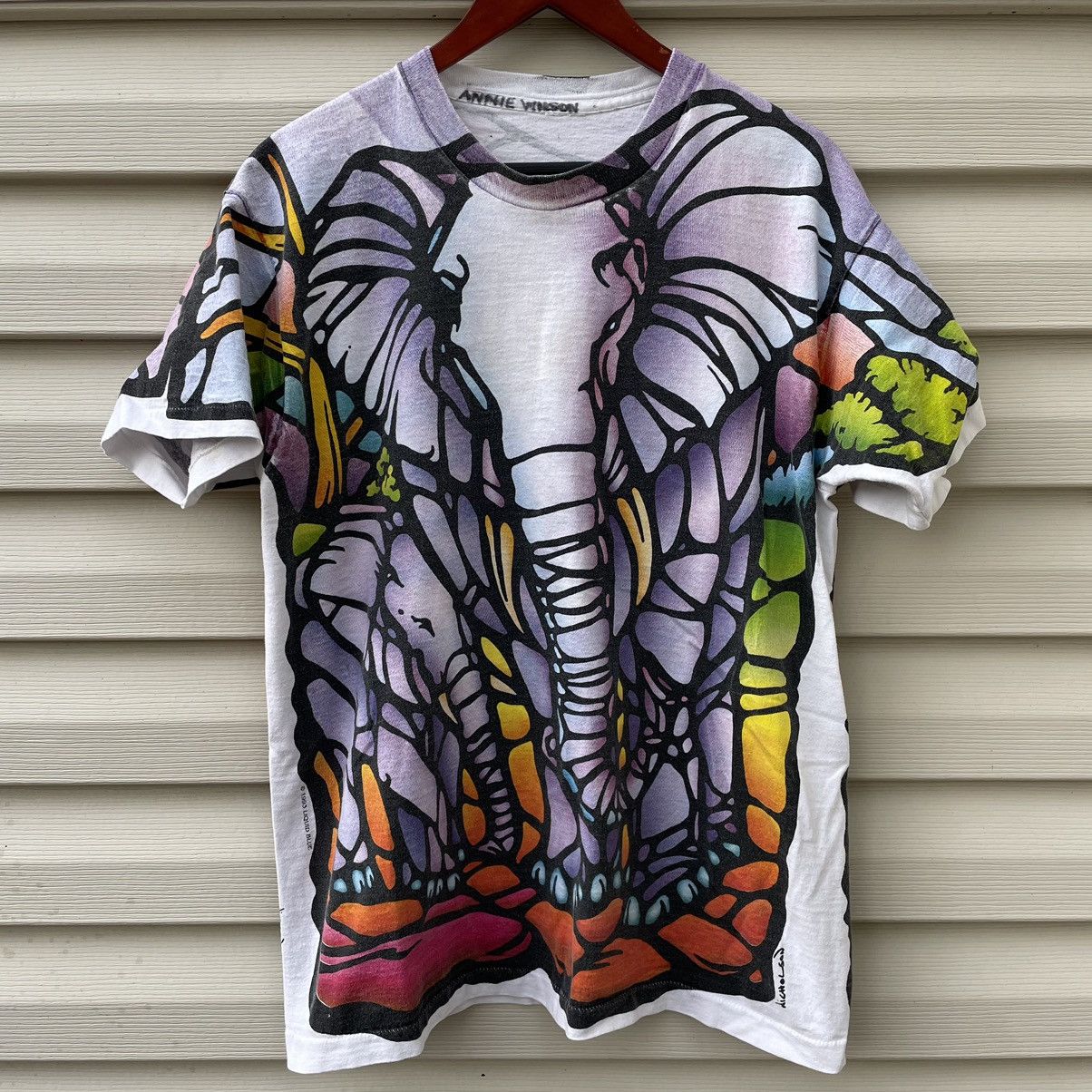 Liquid Blue × Vintage 1993 Liquid Blue x Nicholson aop art t shirt ...