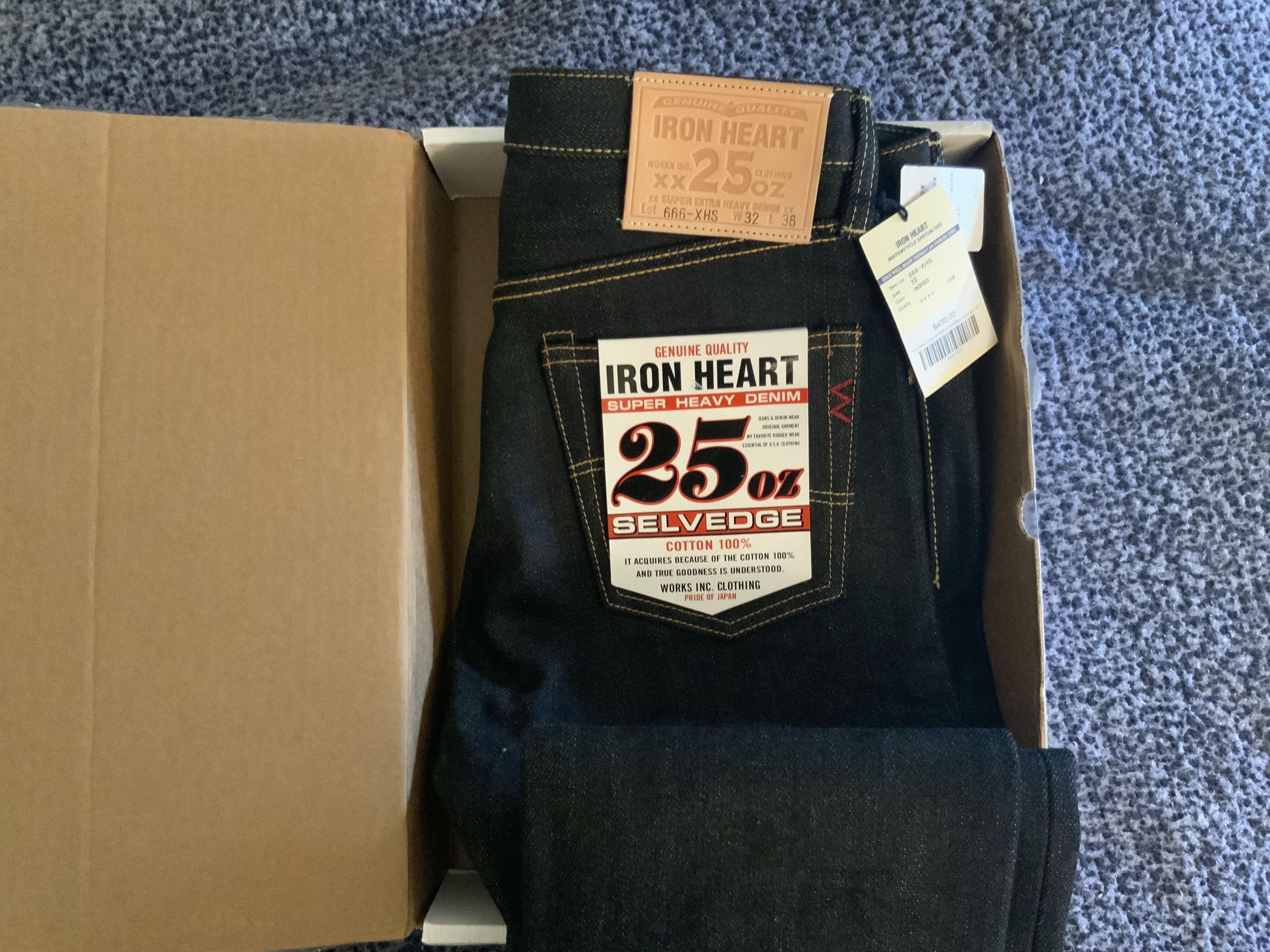 Iron Heart Iron Heart 666 25oz XHS Selvedge USA | Grailed