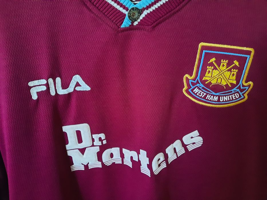 Dr. Martens 1999-01 West Ham Home Shirt Soccer jersey | Grailed