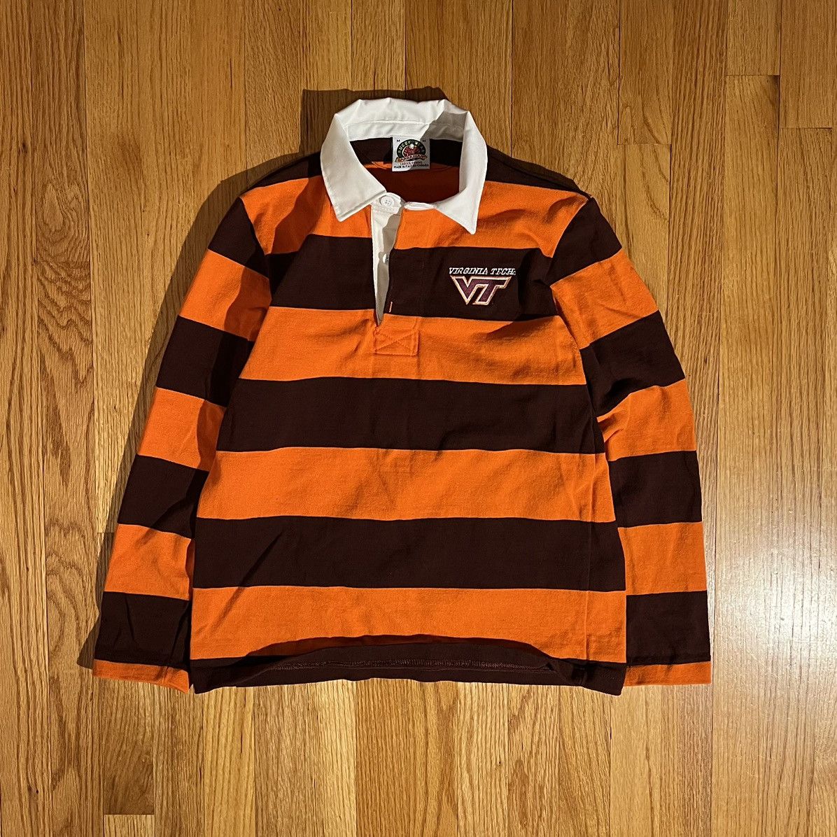 American College × Barbarian × Vintage Virginia Tech Rugby Shirt | Grailed