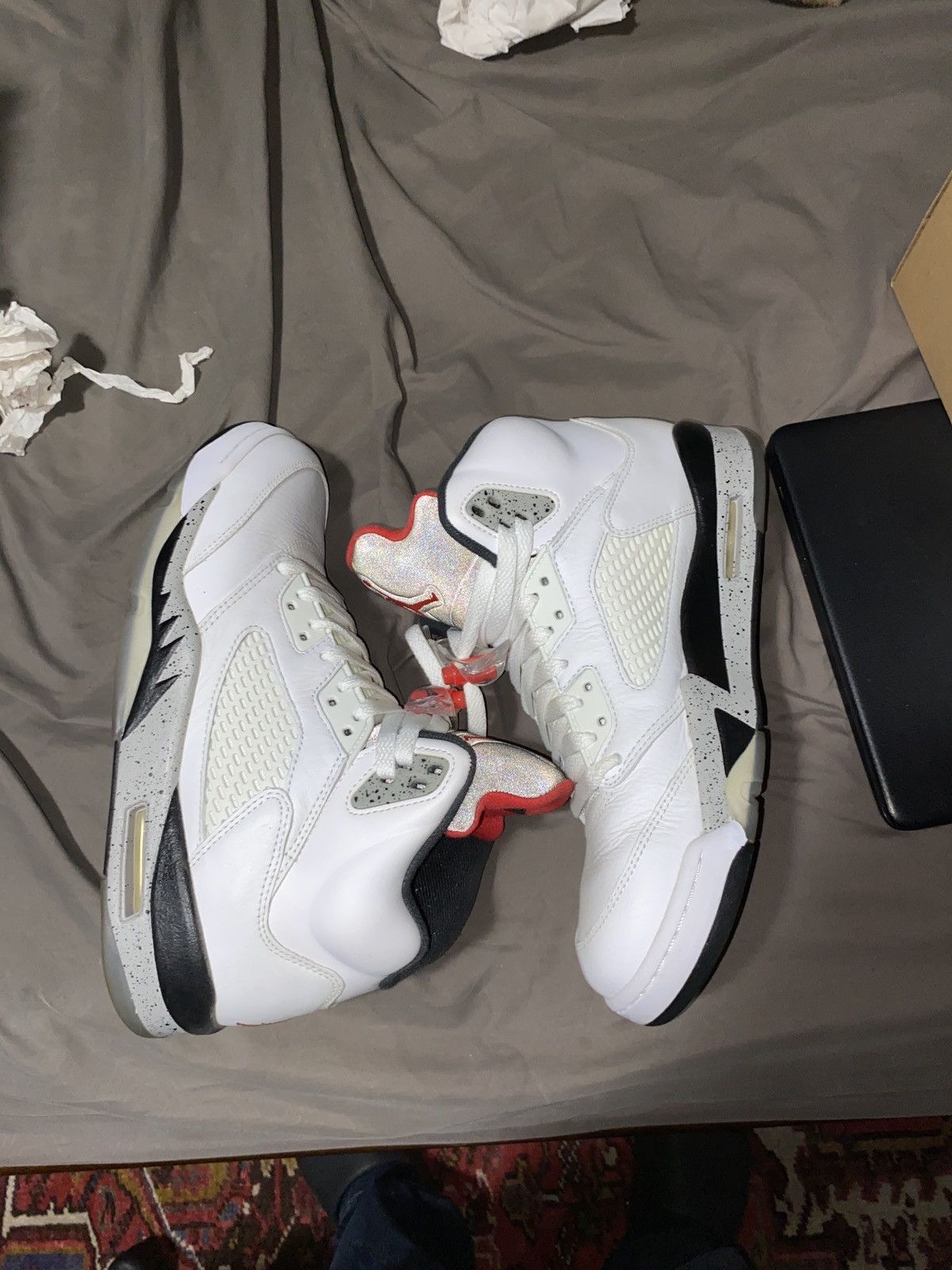 Jordan Brand × Streetwear × Vintage ‼️RARE‼️Jordan Retro 5s “Cement ...