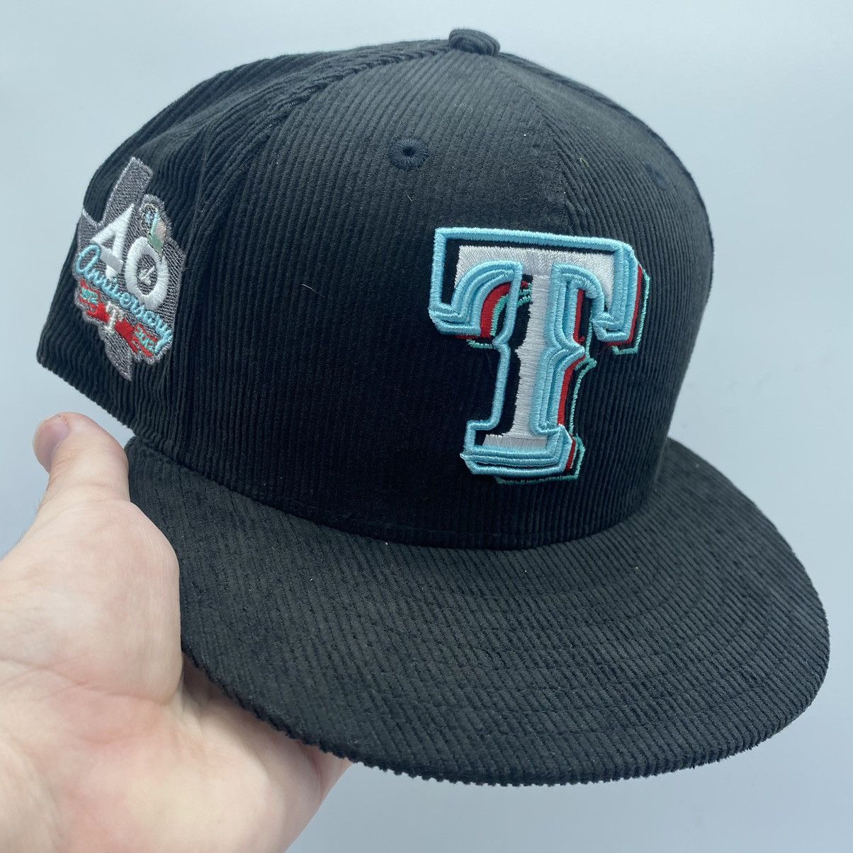 New Era 7 1/2- MyFitteds Tik Tok Inspired Texas Rangers Corduroy Hat ...