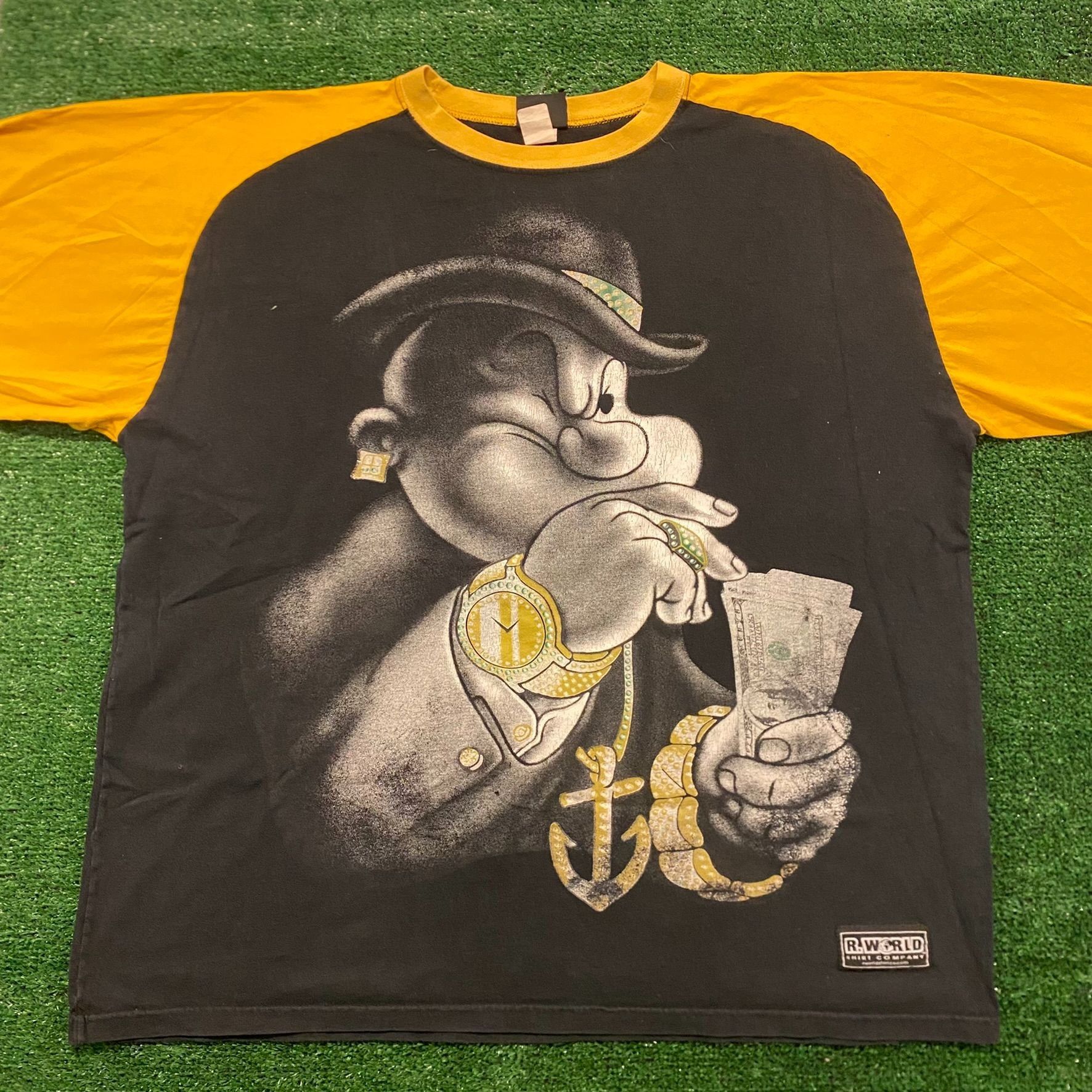 Vintage Popeye Gangster Vintage Cartoon Rap T-Shirt | Grailed