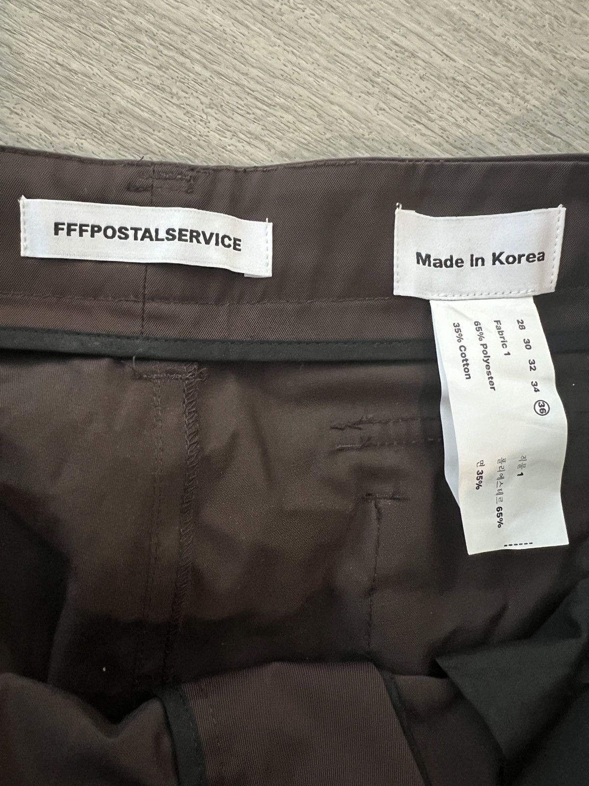 FFFPOSTALSERVICE FFFPostalservice Cargo Pants V2 size 36 Fondant Brown ...