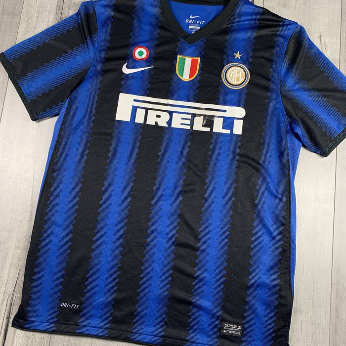 Nike Vintage Nike Inter Milan Pirelli Soccer Jersey Football Kit | Grailed