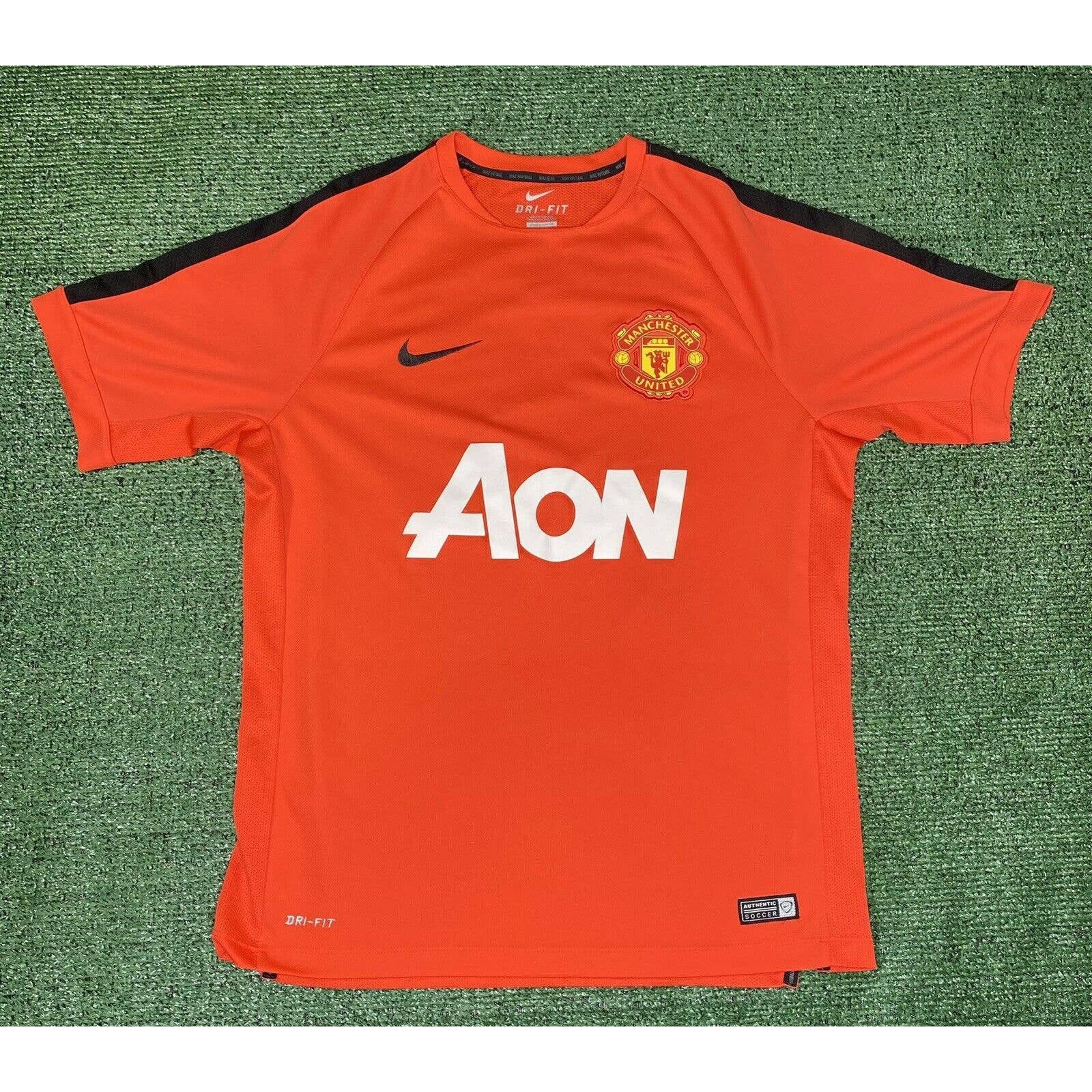 Nike Nike Dri Fit Manchester United AON Soccer Football Jersey | Grailed