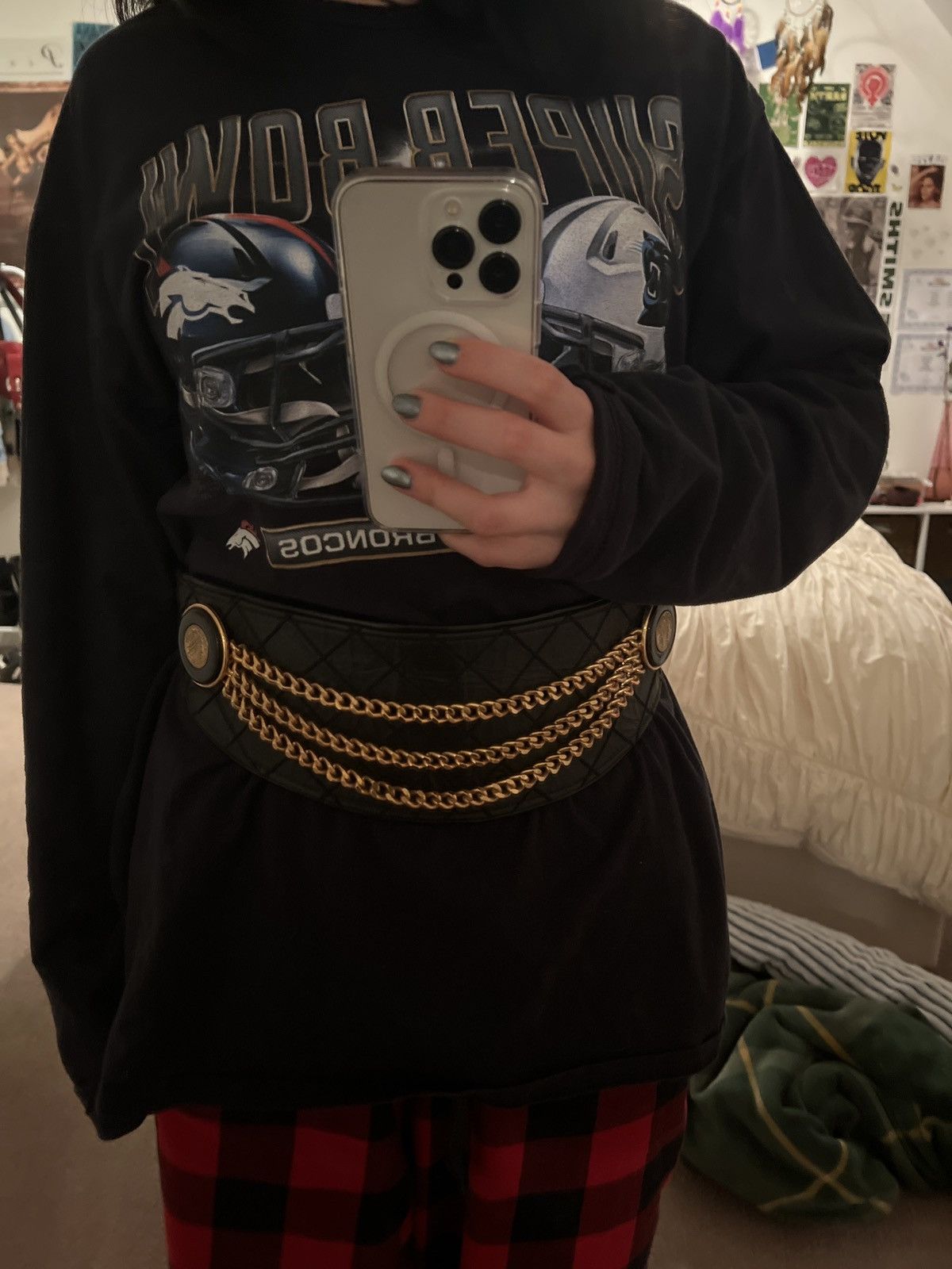 Vintage vintage leather belt with gold hardware belt | Grailed