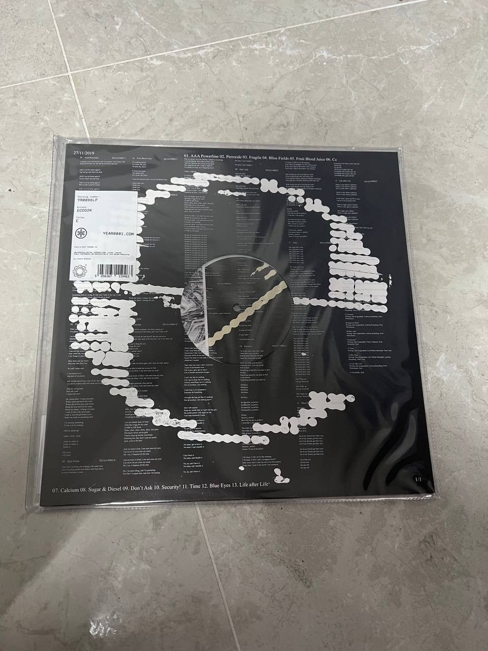 Drain Gang × Ecco Ecco2k "E" Vinyl, Rough Trade Exclusive Limited ...