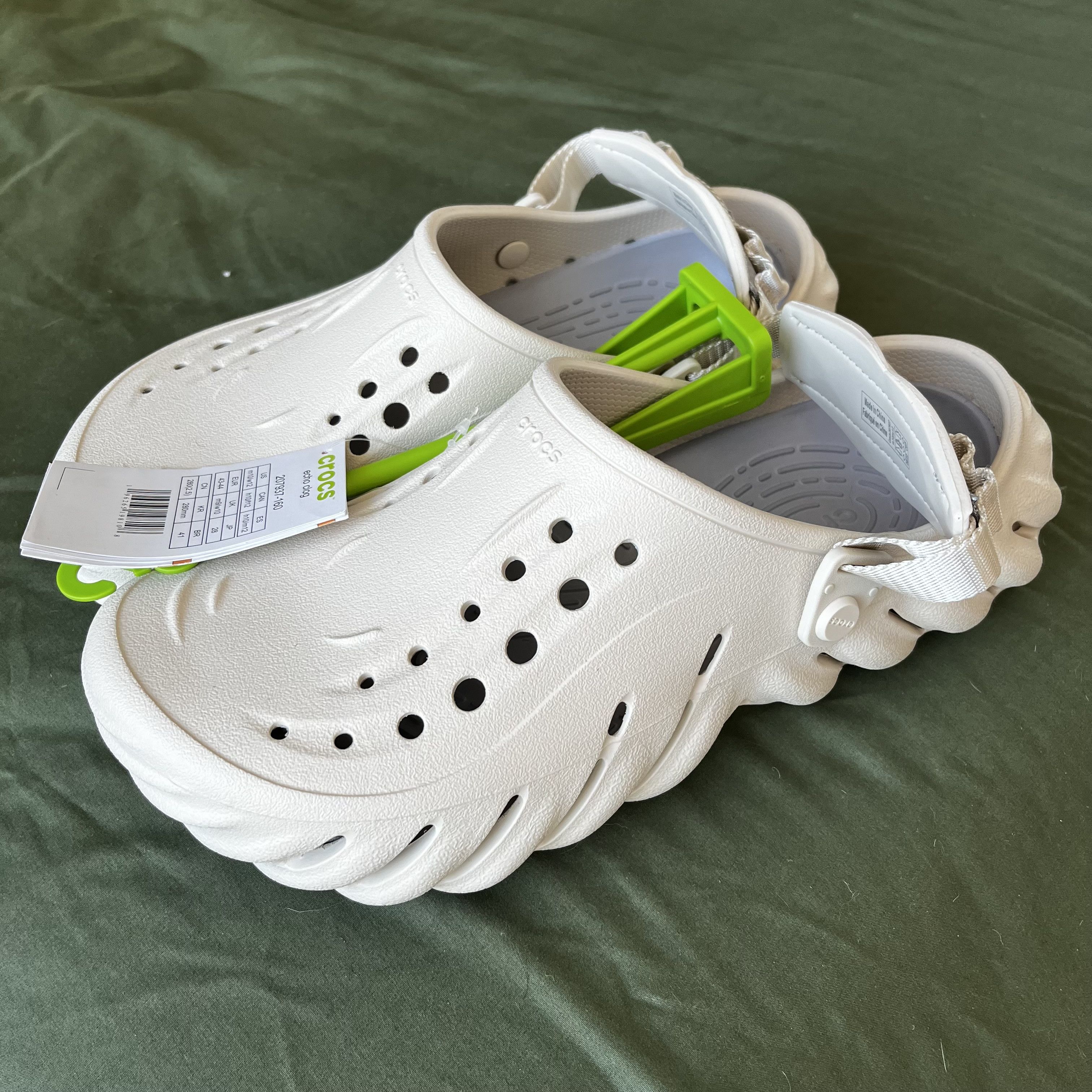 Crocs Crocs Echo STUCCO Clog Unisex Sandal M10 W12 White Pollex | Grailed