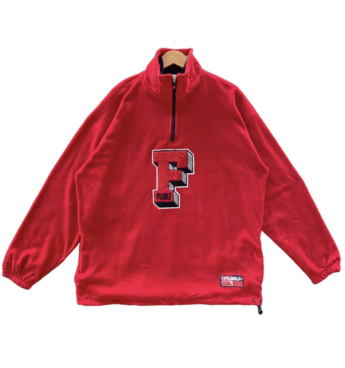 Fubu Fubu Sport Embroidered F Big Logo Drawstring Hip Hop Sweater | Grailed