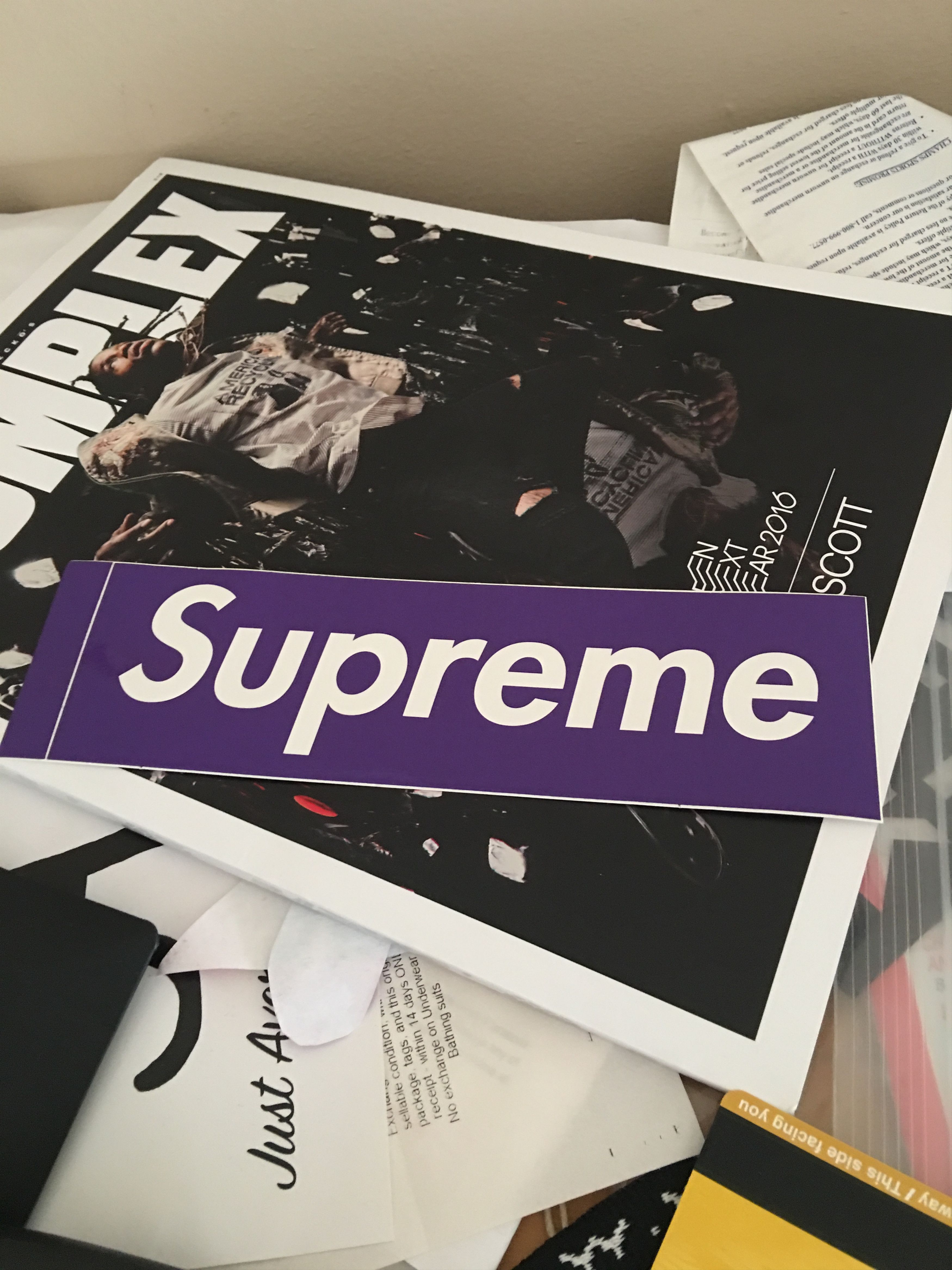 Supreme Supreme purple bogo sticker | Grailed