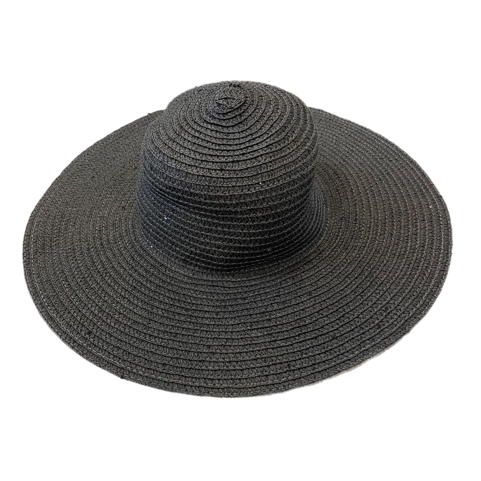 Vintage Black Wicker sun hat | Grailed
