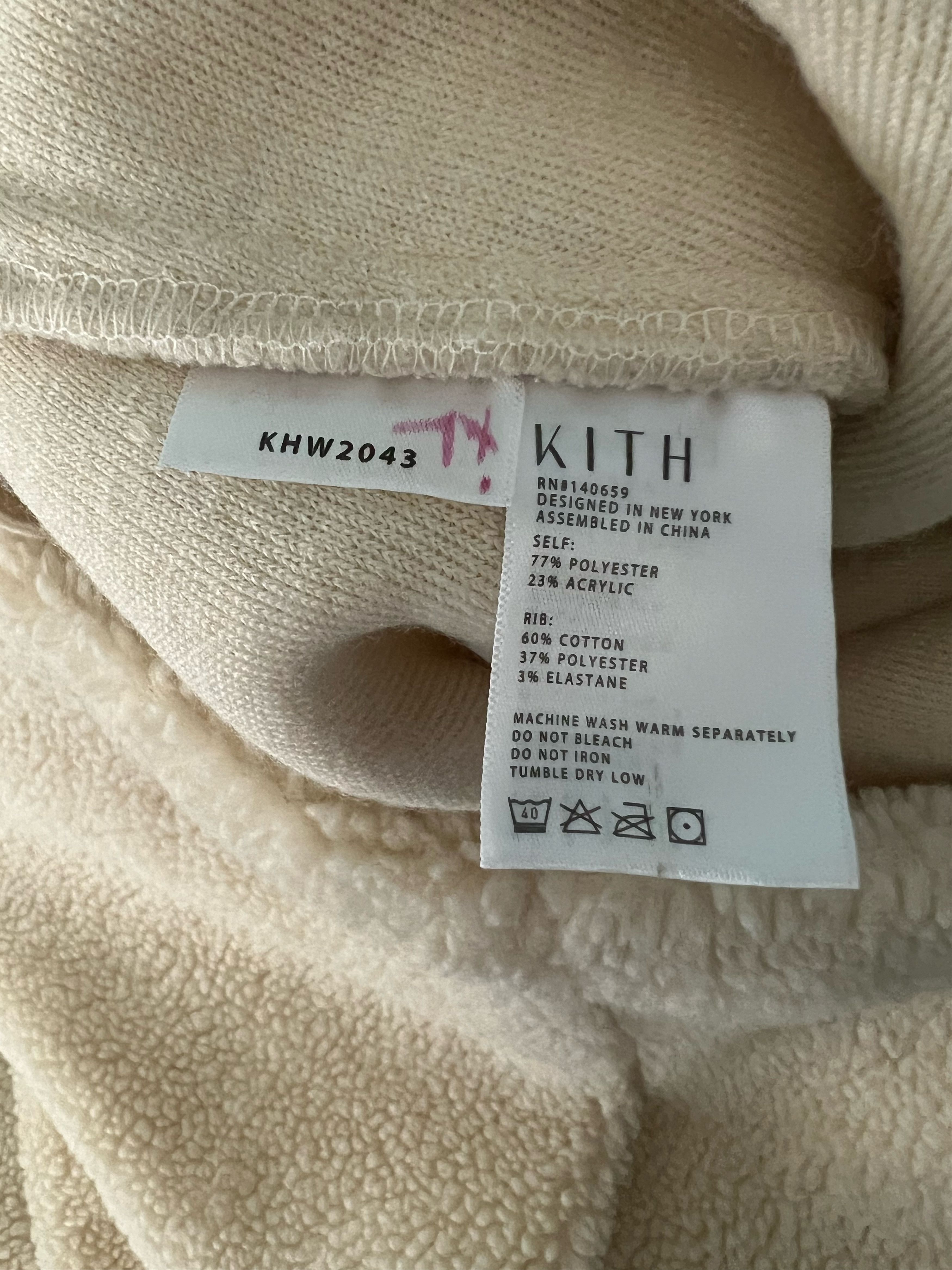 Kith Kith Cream Sherpa Jacket | Grailed