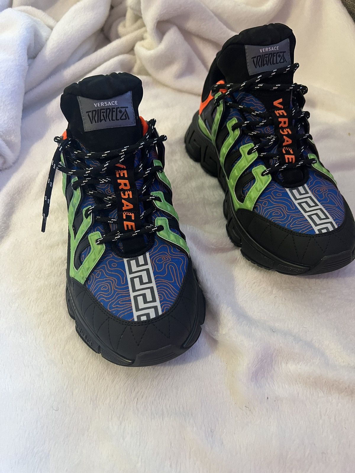 Versace Versace Trigreca Neon Green Orange Blue | Grailed