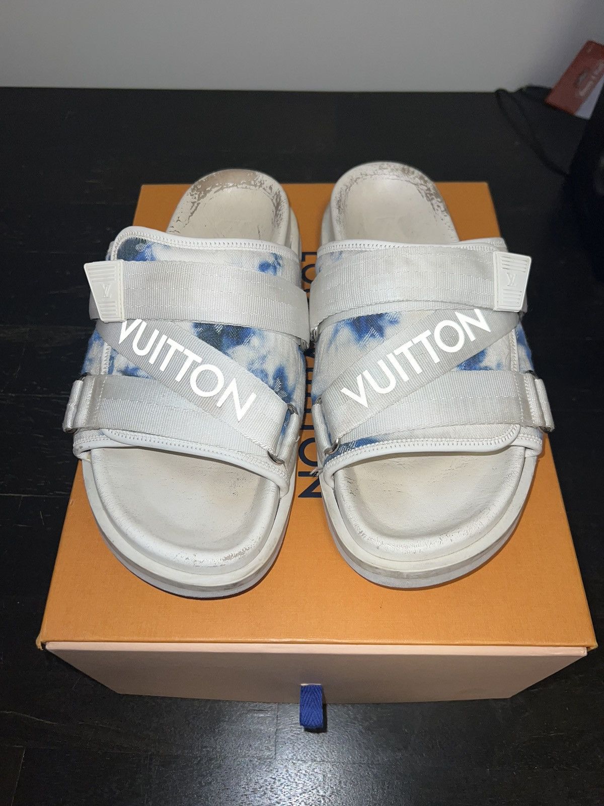 Louis Vuitton Louis Vuitton sandals slides flip flop | Grailed