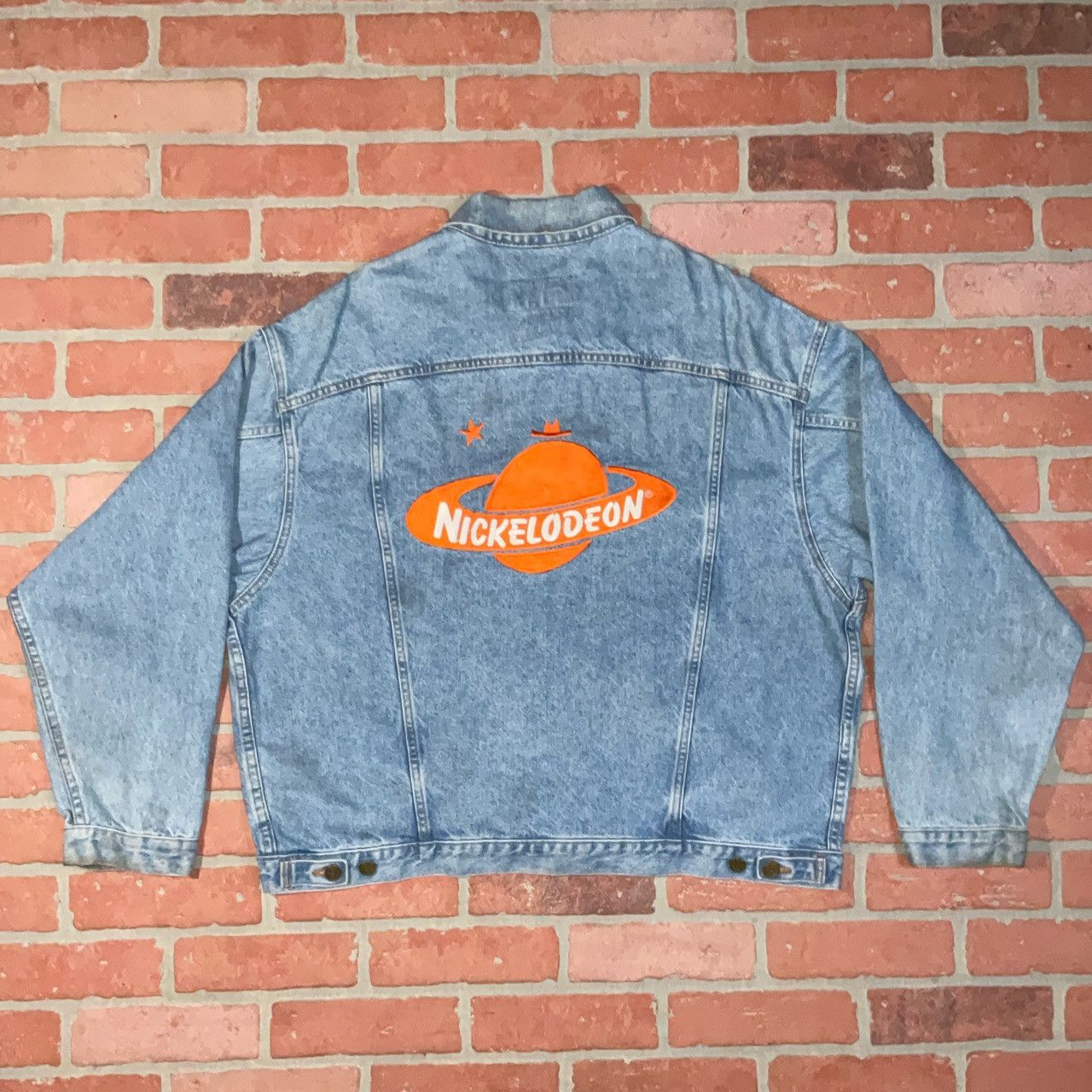 Vintage Nickelodeon Vintage Denim Jacket Mens XL 90s Cartoon Promo ...