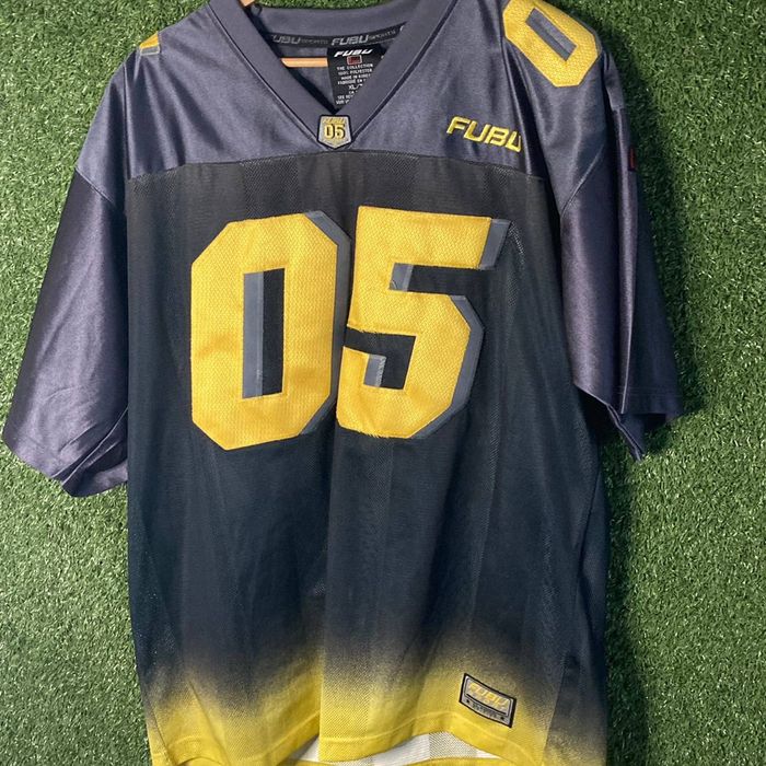 Vintage Vintage 1990’s Fubu Two Tone Jersey XXL Grey Yellow | Grailed