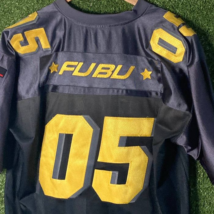 Vintage Vintage 1990’s Fubu Two Tone Jersey XXL Grey Yellow | Grailed