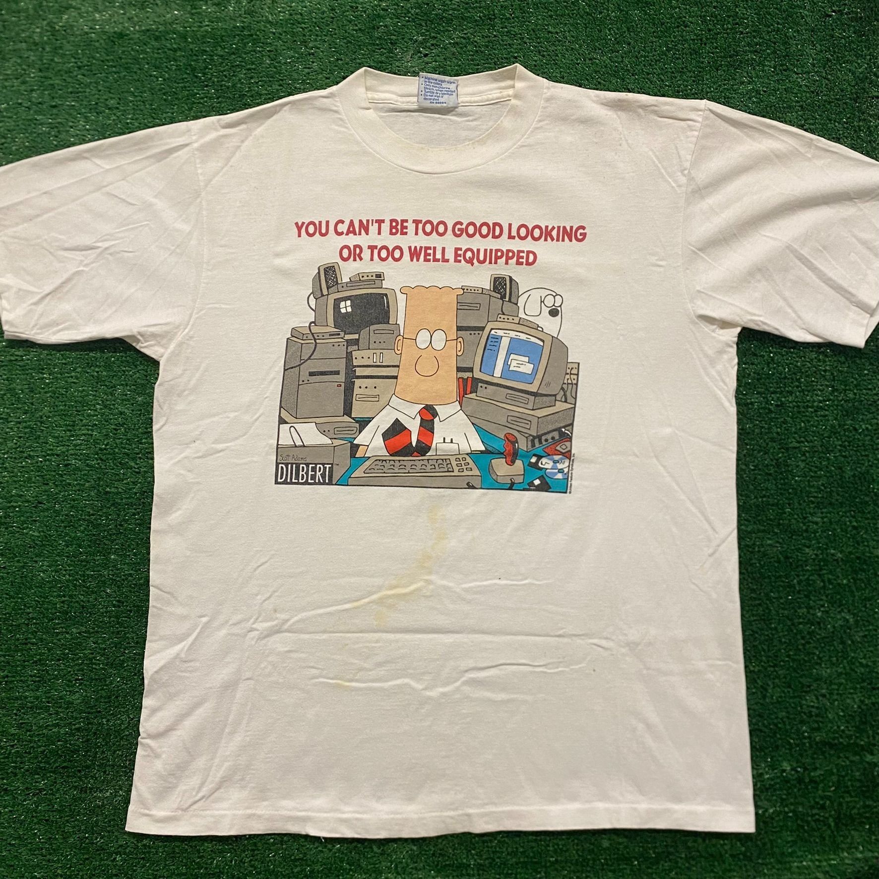 Vintage Dilbert Comic Vintage 90s Cartoon Humor T-Shirt | Grailed