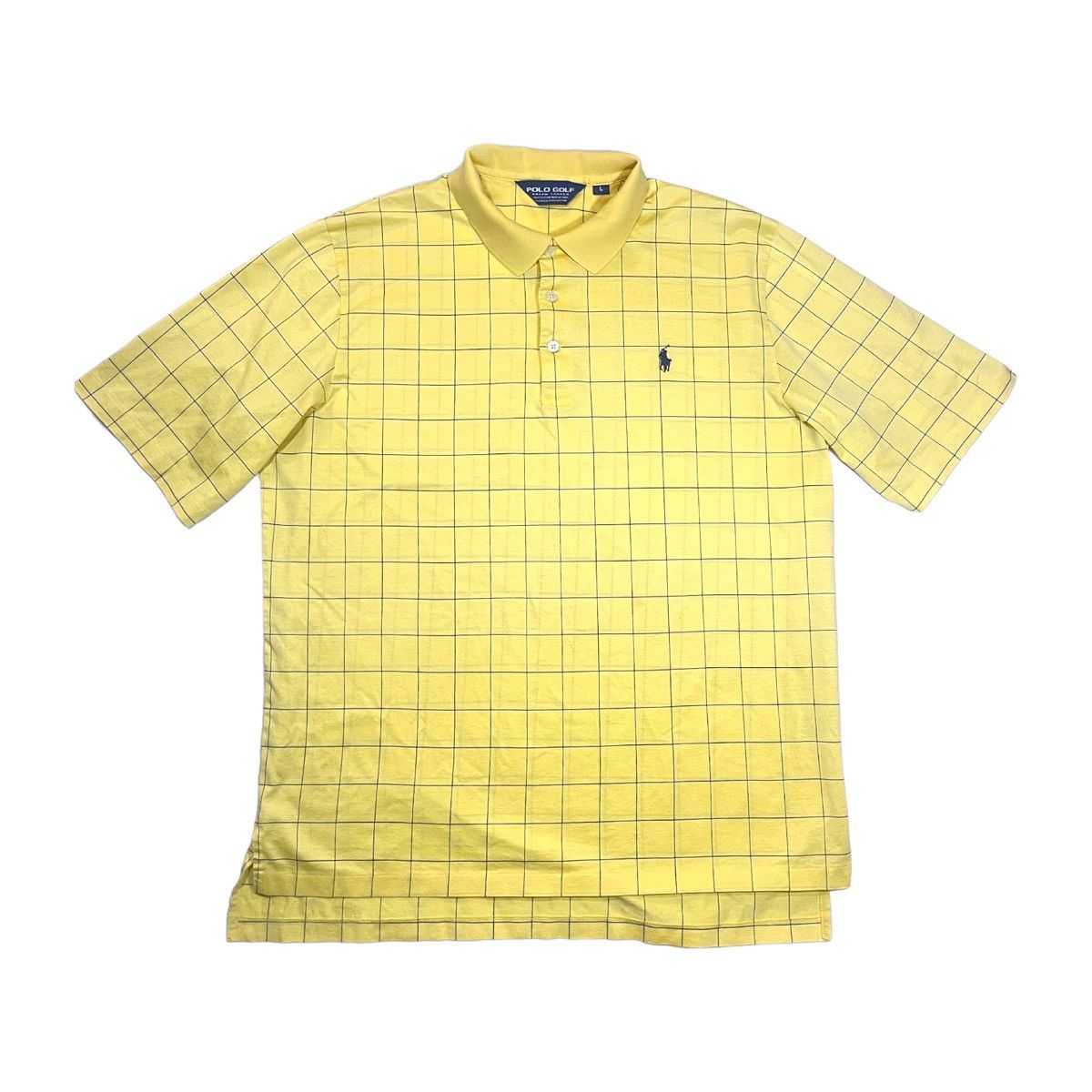 Polo Ralph Lauren Vintage POLO GOLF Yellow Checkered Golf Polo Ralph ...