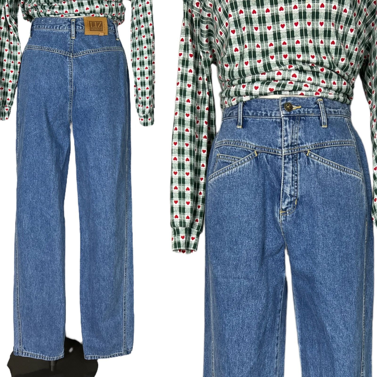 Vintage Vintage 90s Back Pocketless High Rise Jeans Lizwear | Grailed