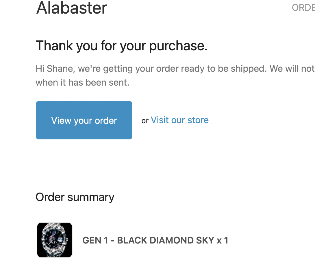 Other ALABASTER INDUSTRIES CUSTOM GEN 1 WATCH 'BLACK DIAMOND SKY' | Grailed