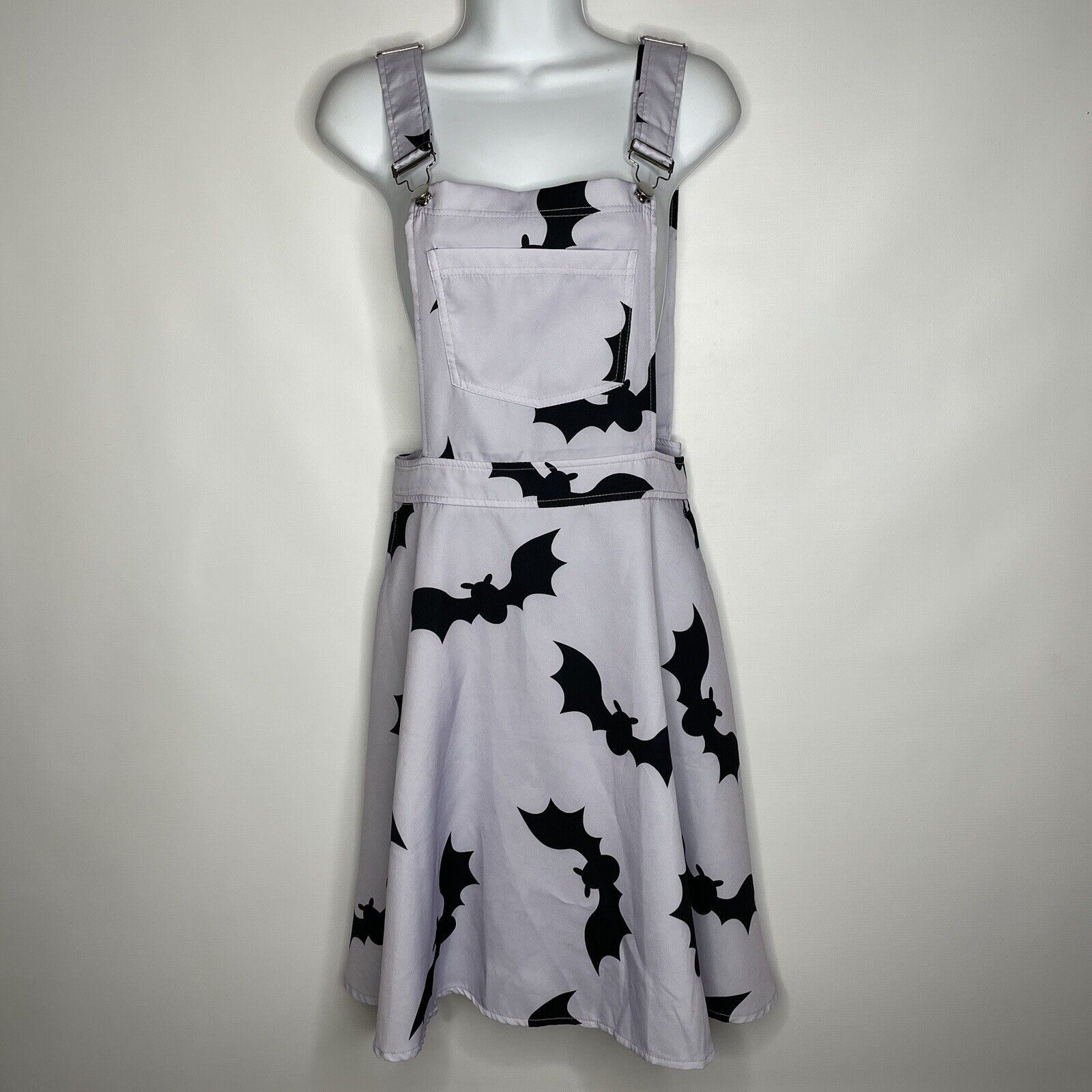 Other Pastel Lavender Bats Matte Satin Overalls Pinafore Dress | Grailed