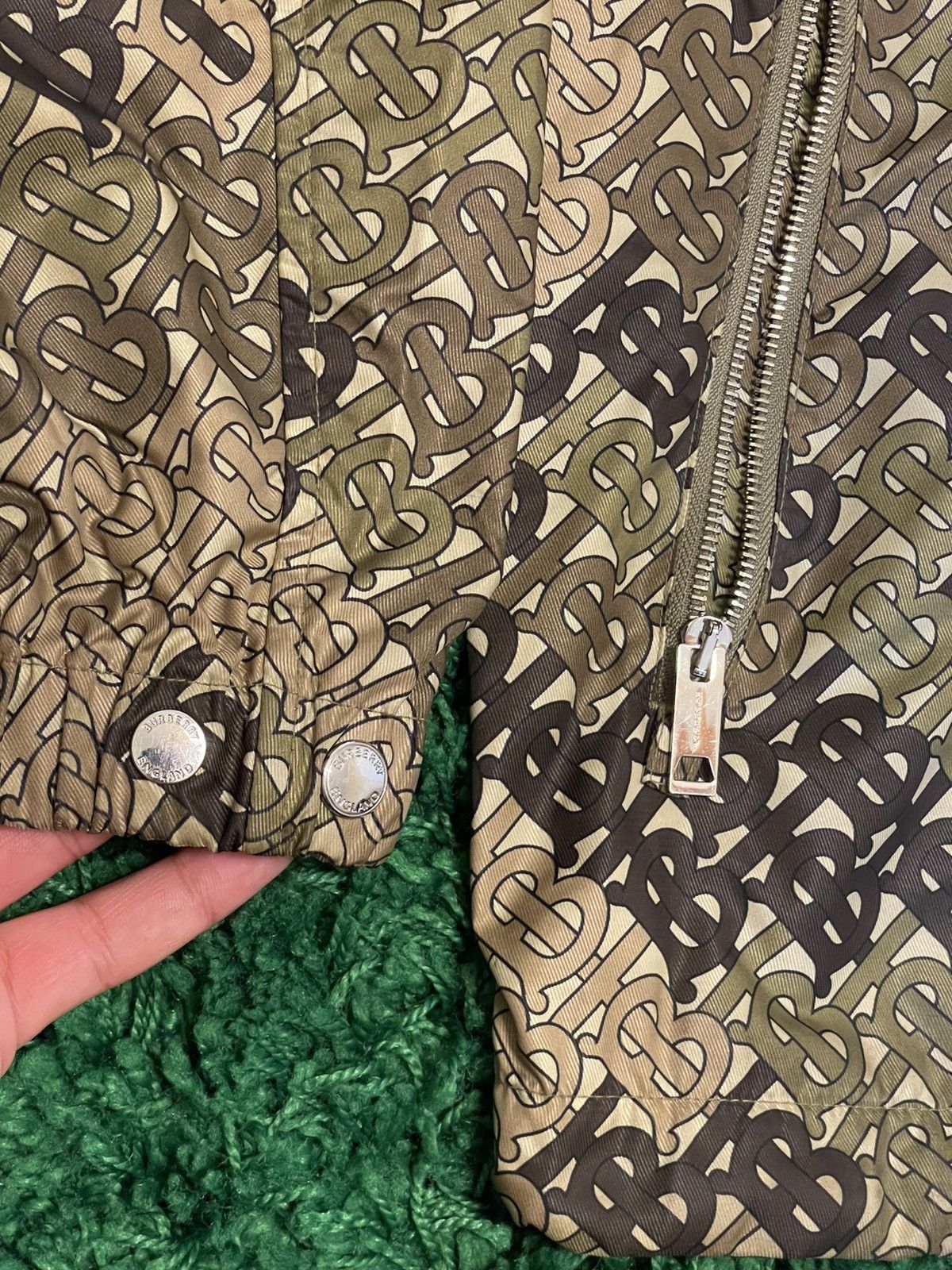 Burberry Burberry Monogram Print Nylon Hooded Jacket | Grailed