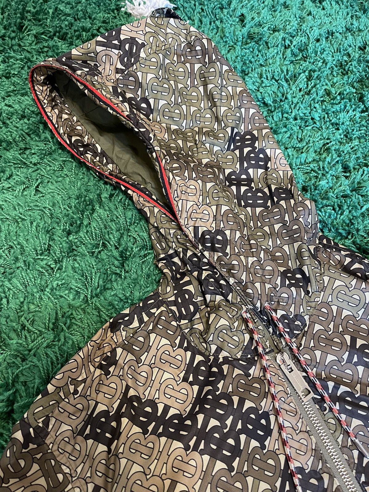 Burberry Burberry Monogram Print Nylon Hooded Jacket | Grailed