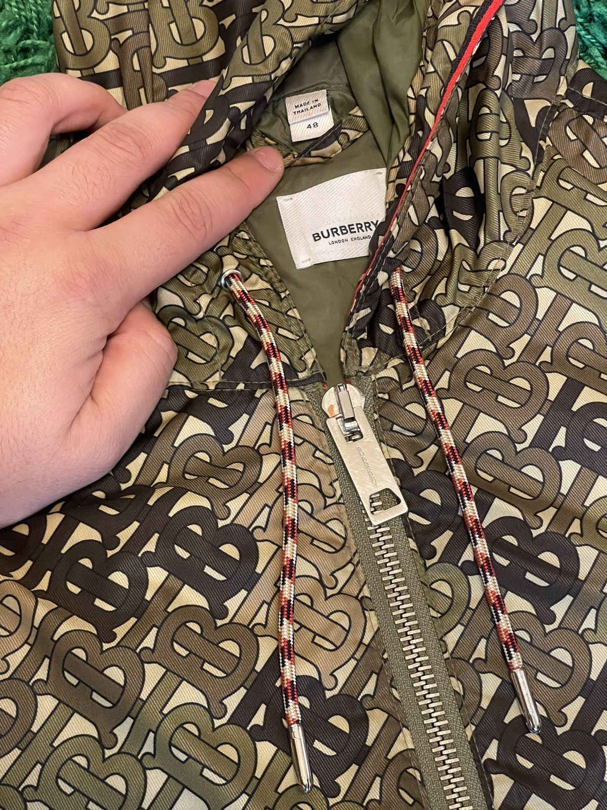 Burberry Burberry Monogram Print Nylon Hooded Jacket | Grailed