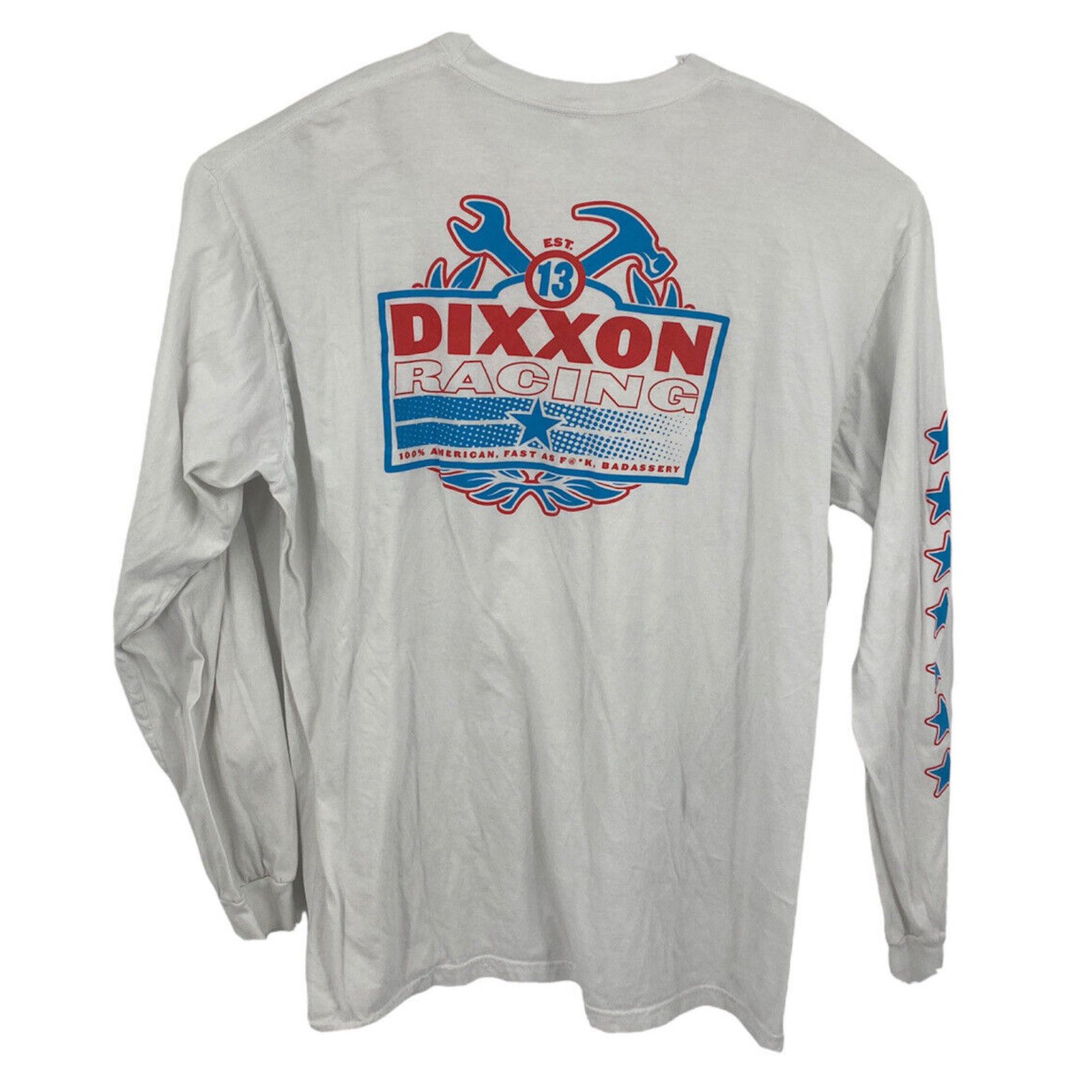 Vintage Dixxon Flannel Co Racing White Crew Neck T Shirt Sz 3X | Grailed