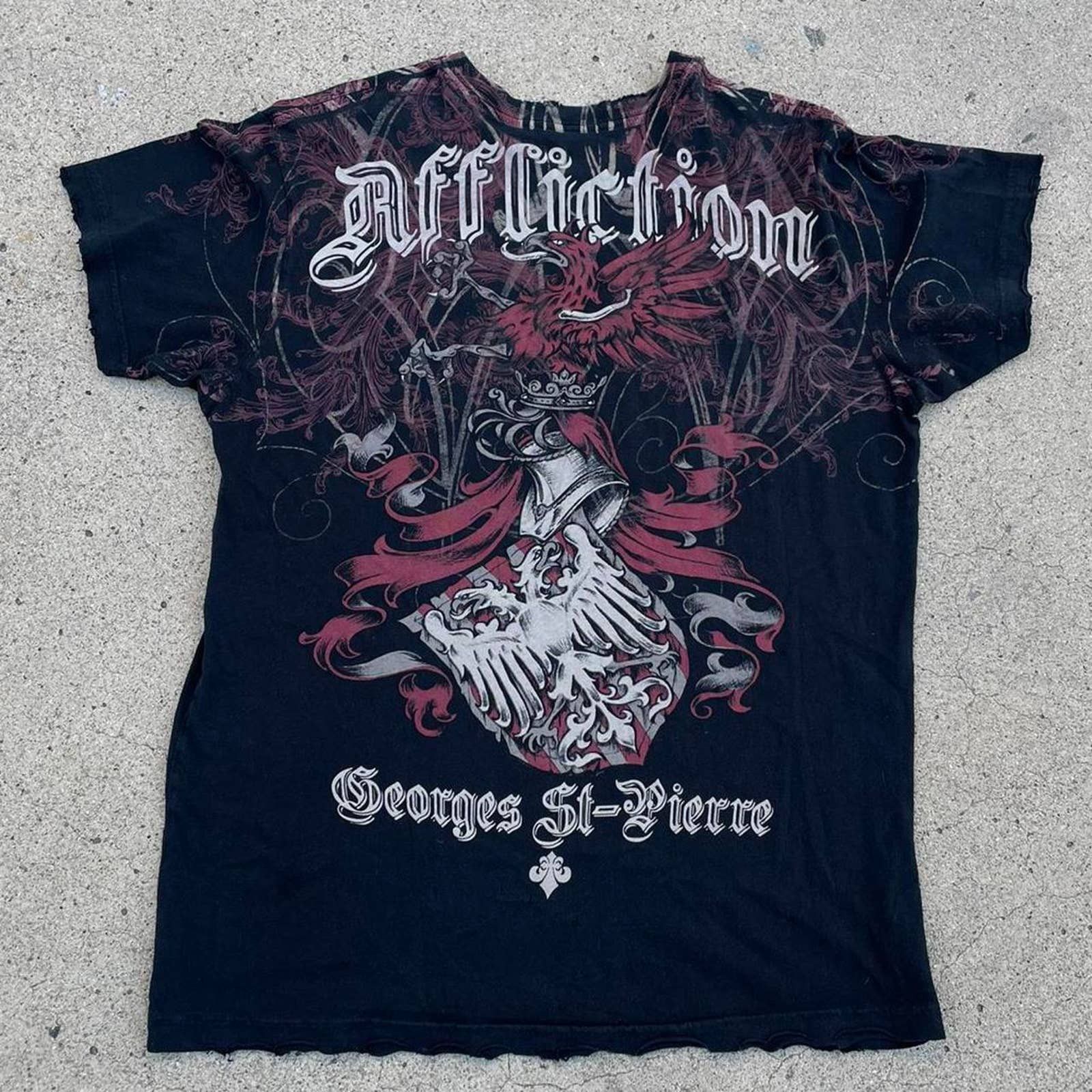 Affliction Affliction y2k old english georges | Grailed