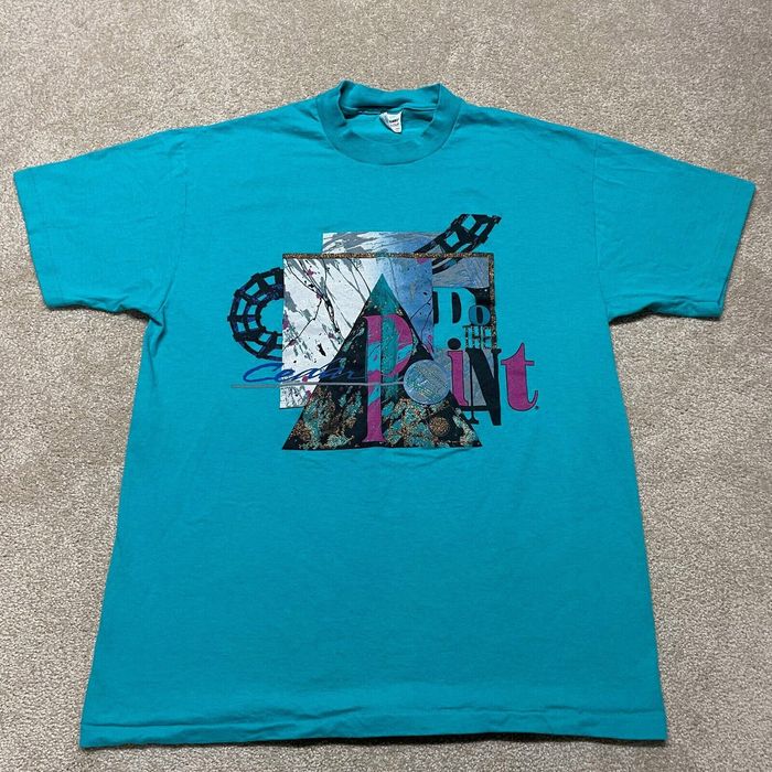 Vintage Cedar Point T Shirt Men Medium Amusement Park Roller Coaster ...