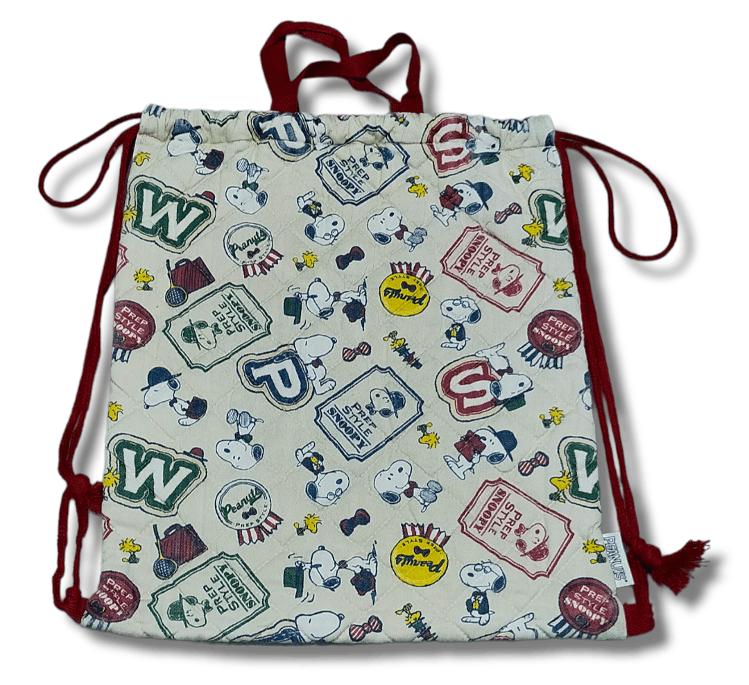 Bag × Japanese Brand × Peanuts SNOOPY PEANUTS DRAWSTRING BAG JAPANESE ...