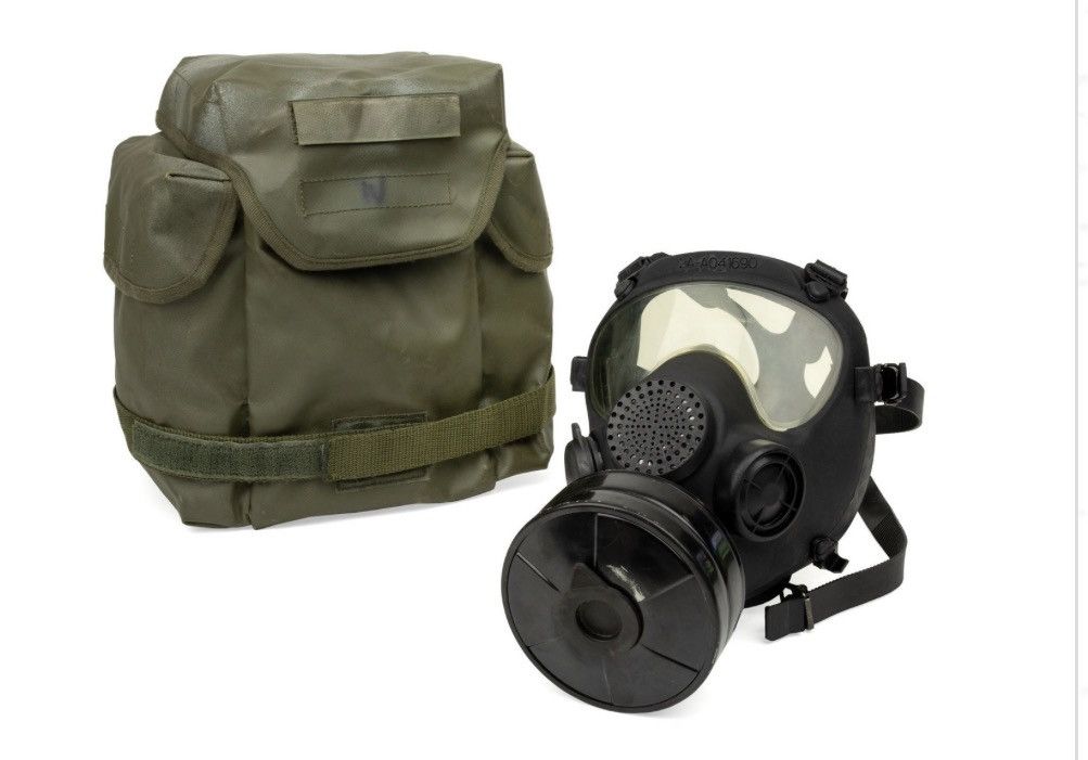 Vintage Vintage Military Issue Gas Mask bag/ and Gas mask | Grailed
