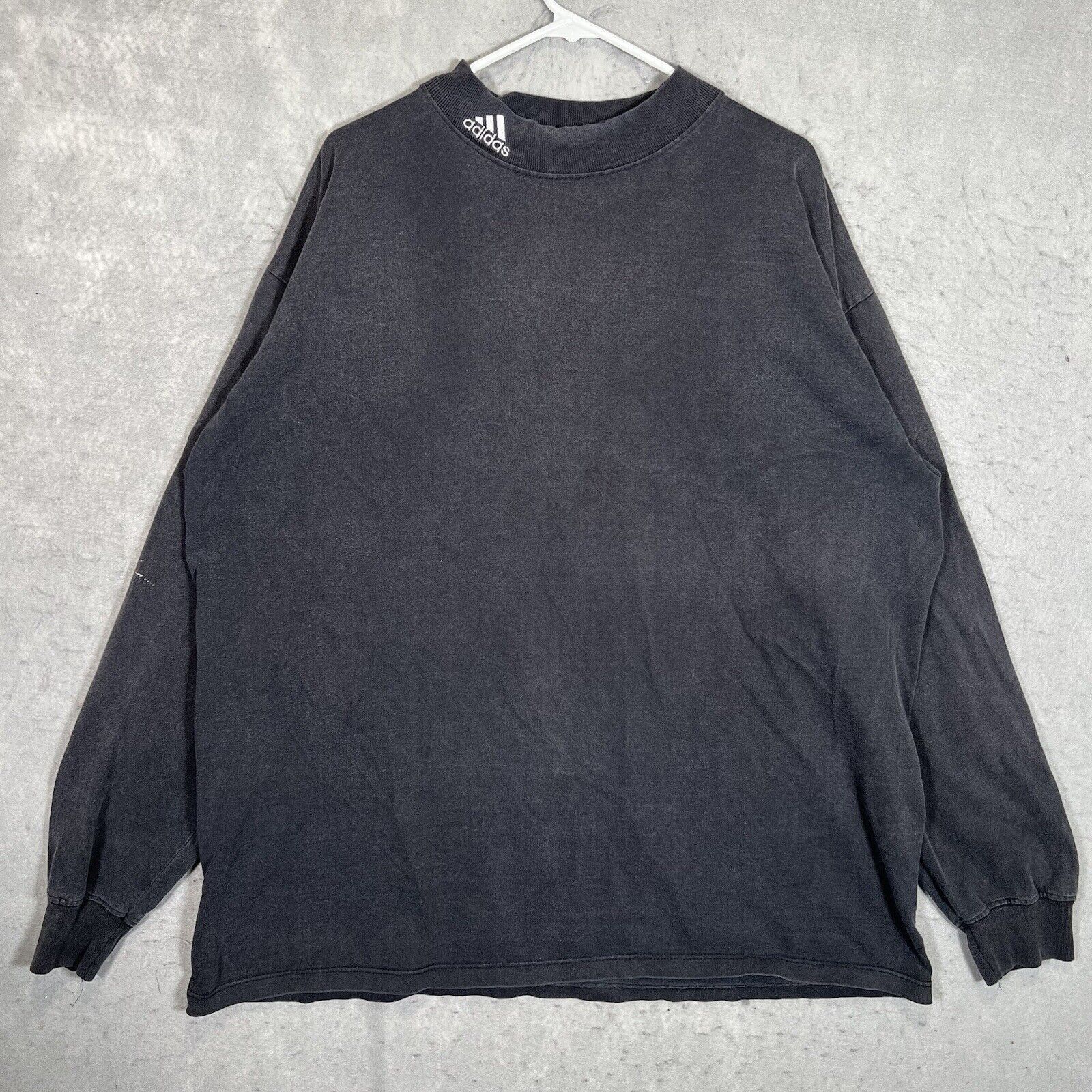 Adidas A1 Vintage 90s Adidas Embroidered Trefoil Mock Neck T Shirt ...