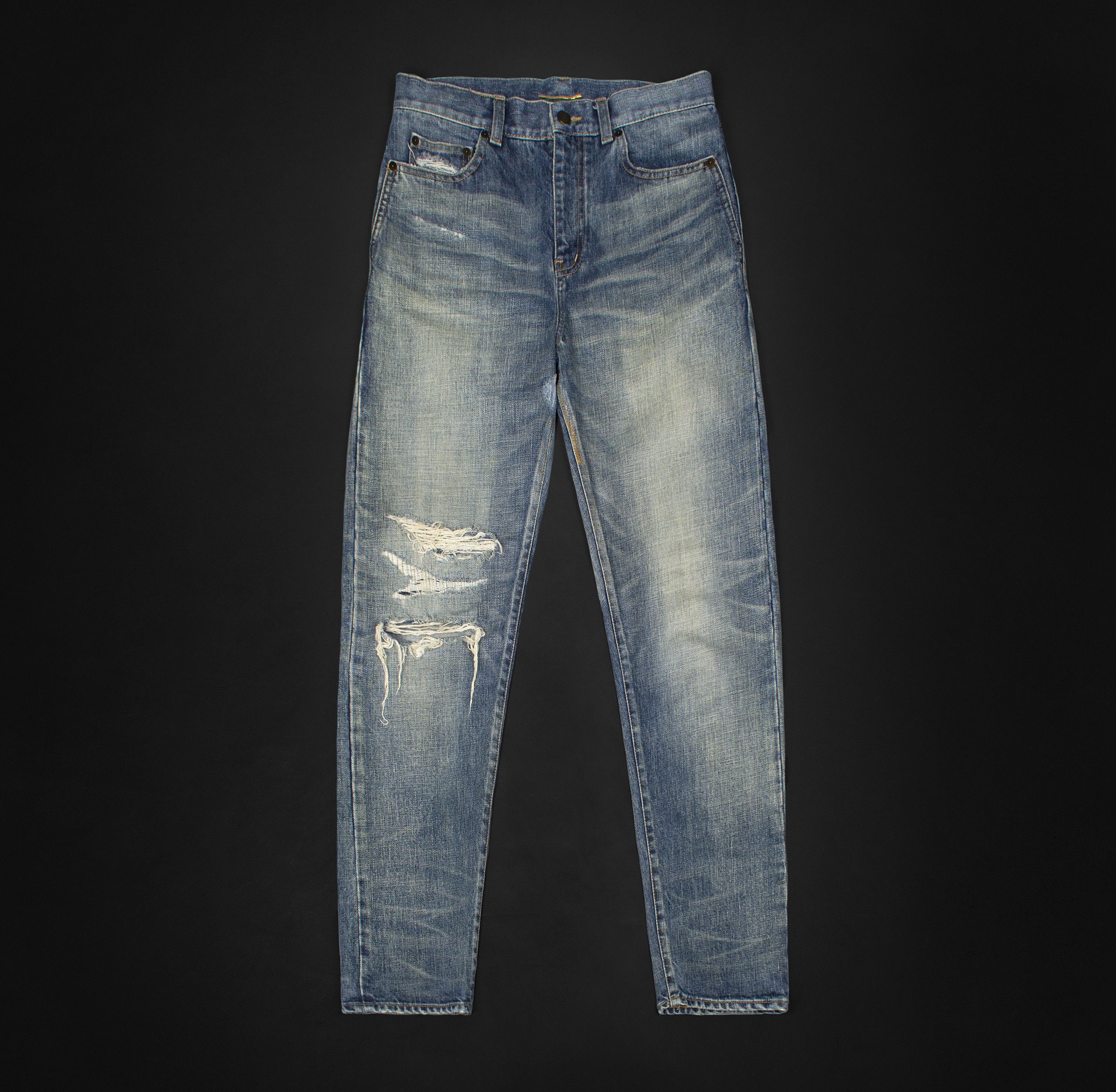 Saint Laurent Paris DISTRESSED JEANS MADE IN JAPAN | Grailed