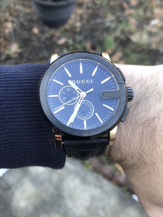 Gucci Gucci Men’s 44mm G Chrono Leather Watch | Grailed