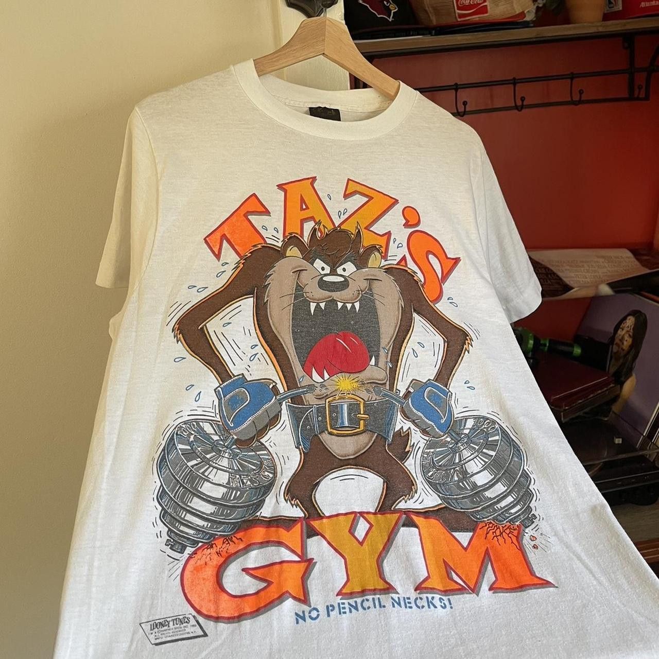 Cartoon Network × Disney × Vintage Vintage Taz’s Gym Cartoon Tee | Grailed