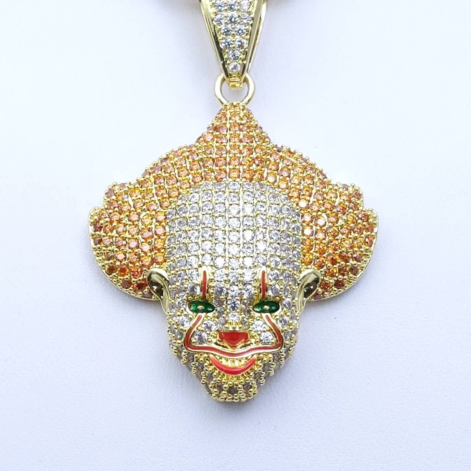 Custom 24"Rope Chain + 14K Gold Finish Pennywise IT | Grailed