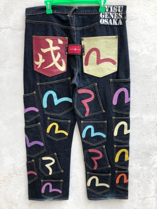 Evisu The Iconic Evisu Multi Pocket Selvedge Jeans | Grailed