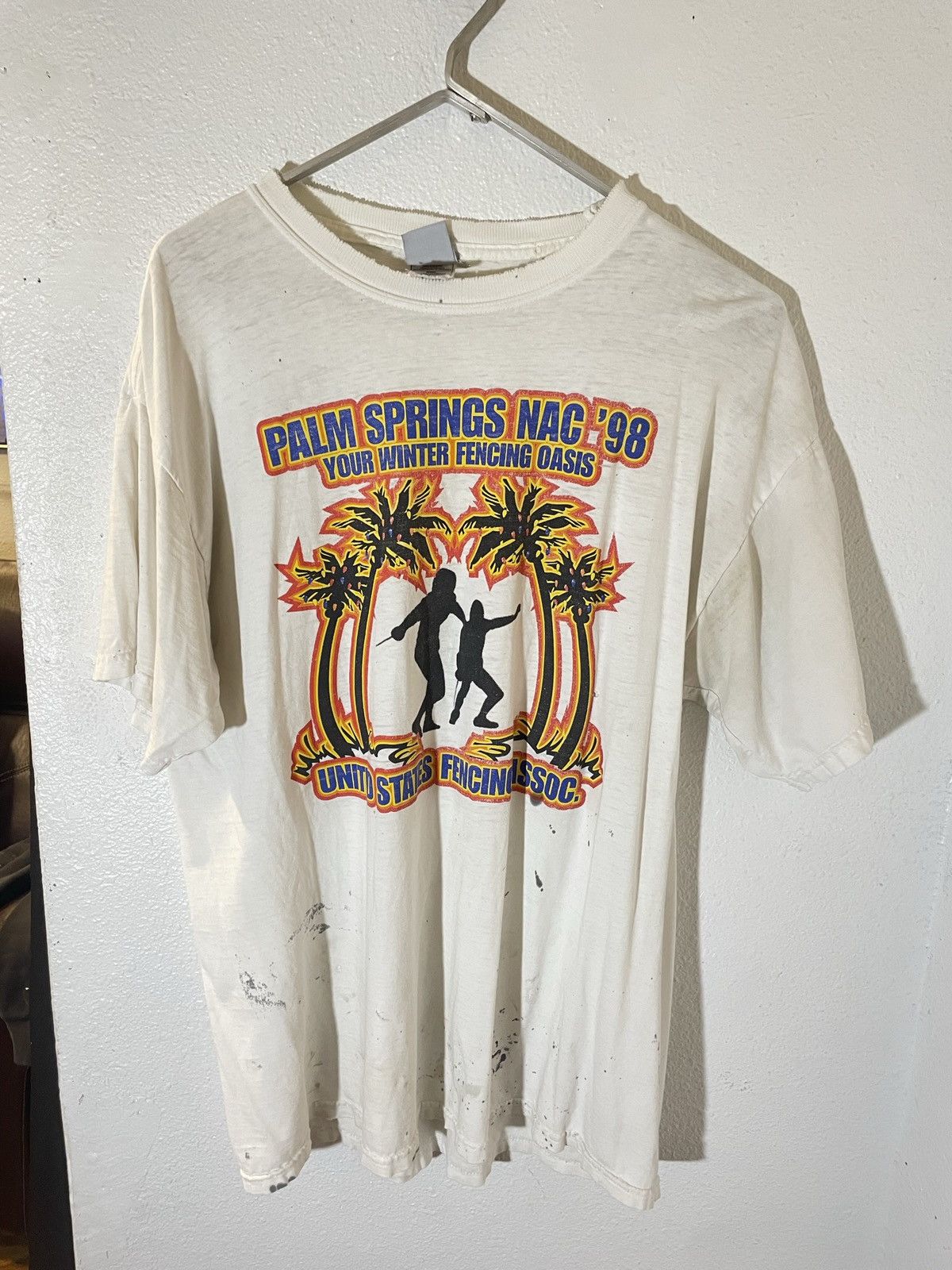 Streetwear × Vintage 1998 Vintage Palm Springs NAC tee | Grailed