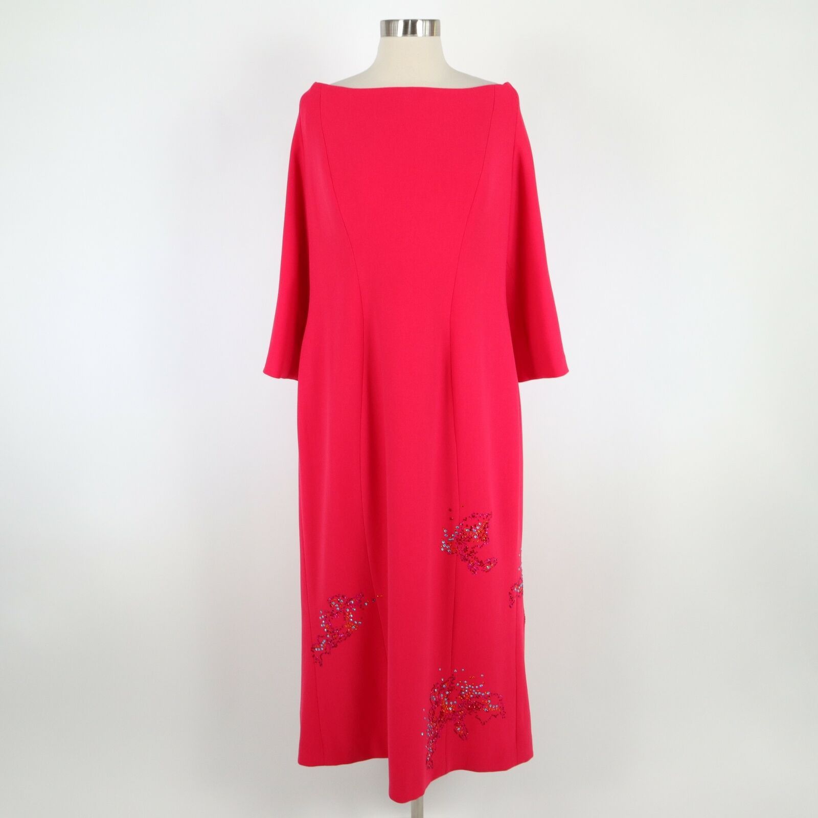 Vintage Lucian Matis Gown Formal Dress Womens 18 Plus Coral Pink ...