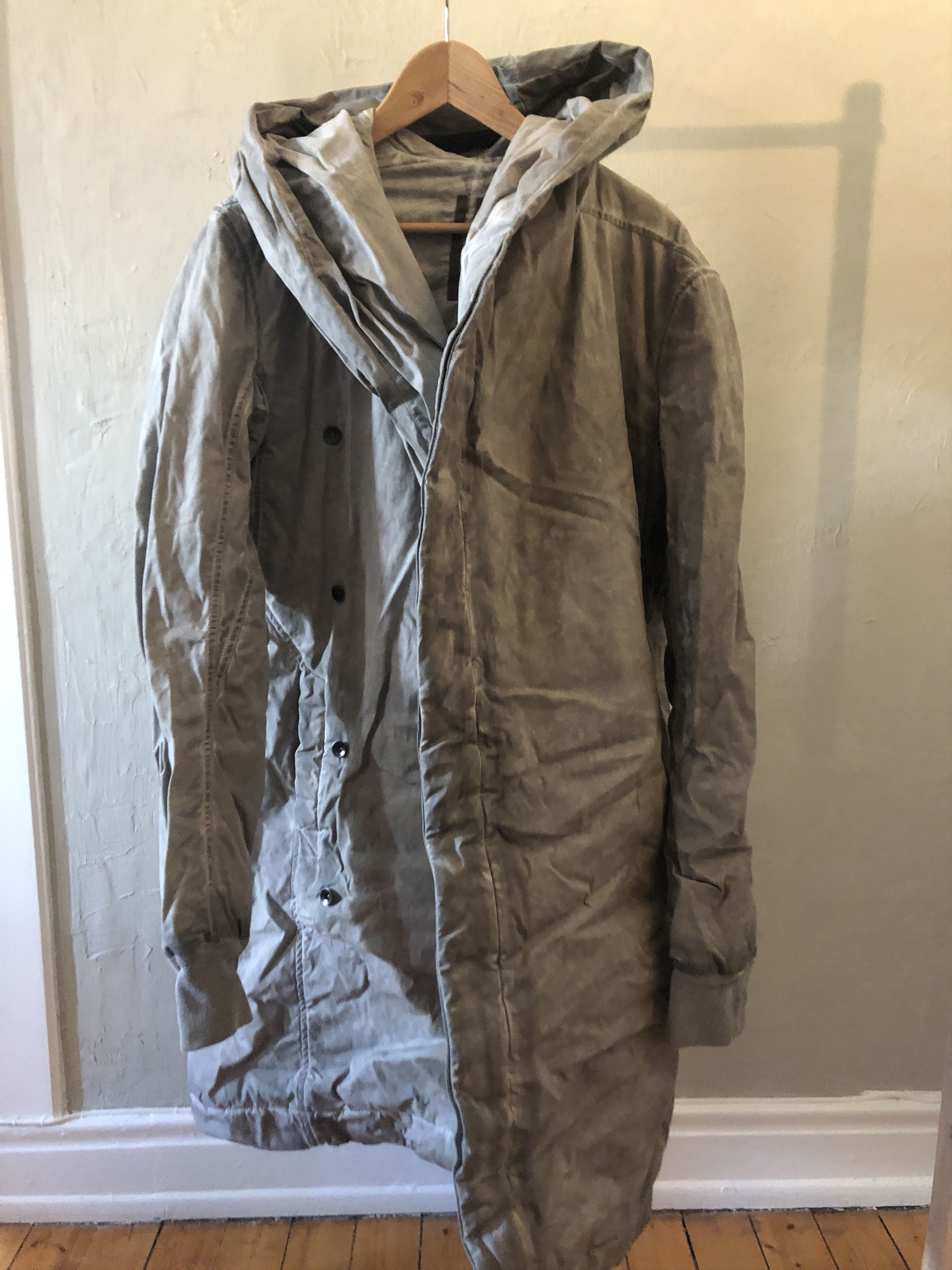 Rick Owens Drkshdw Rick Owens Drkshdw grey parka | Grailed