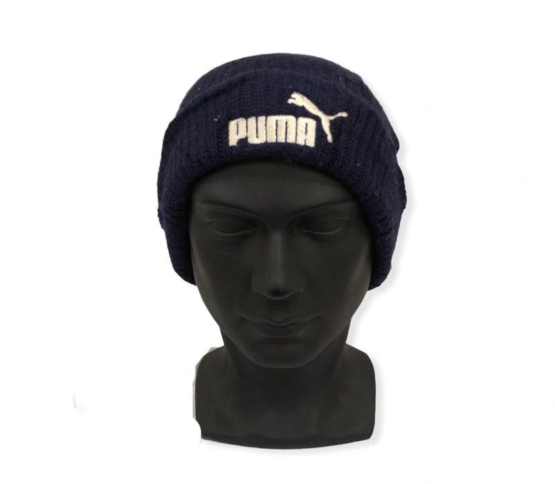 Hats × Puma × Streetwear Vintage Puma Spell Out Beanie Hat | Grailed