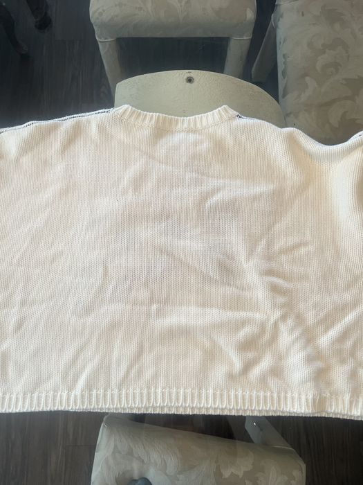 Raf Simons Replica Raf Simmons Knitted cropped sweater - M Cream/white ...