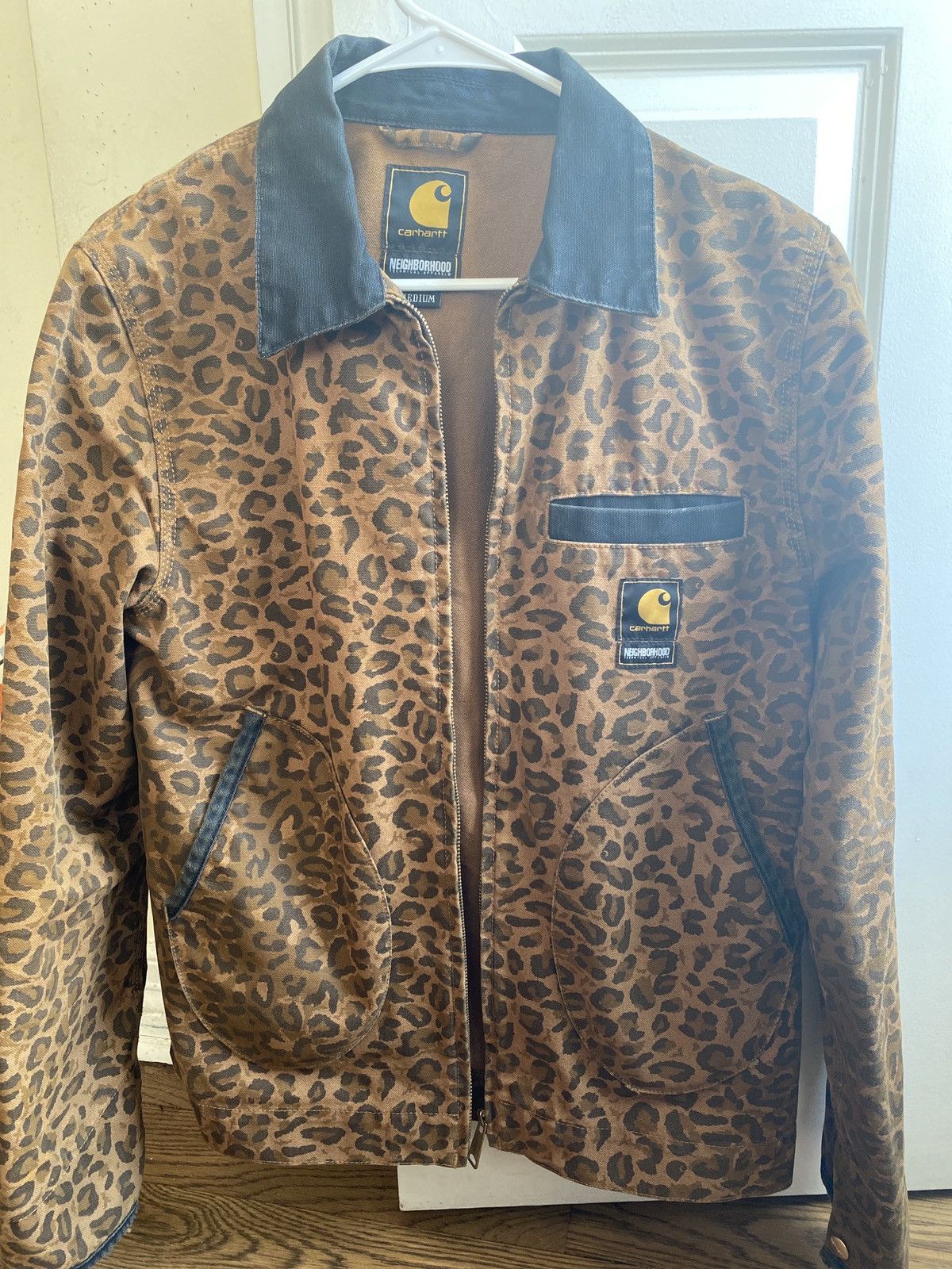 Carhartt Wip × Neighborhood Leopard Detroit Jacket | Grailed