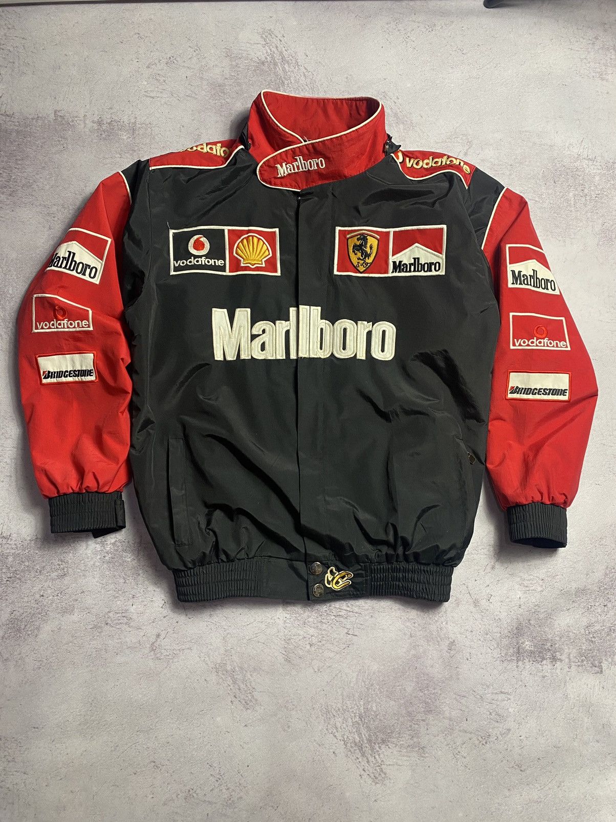Ferrari × Marlboro × Racing Vintage F1 Marlboro Ferrari Jacket NASCAR ...