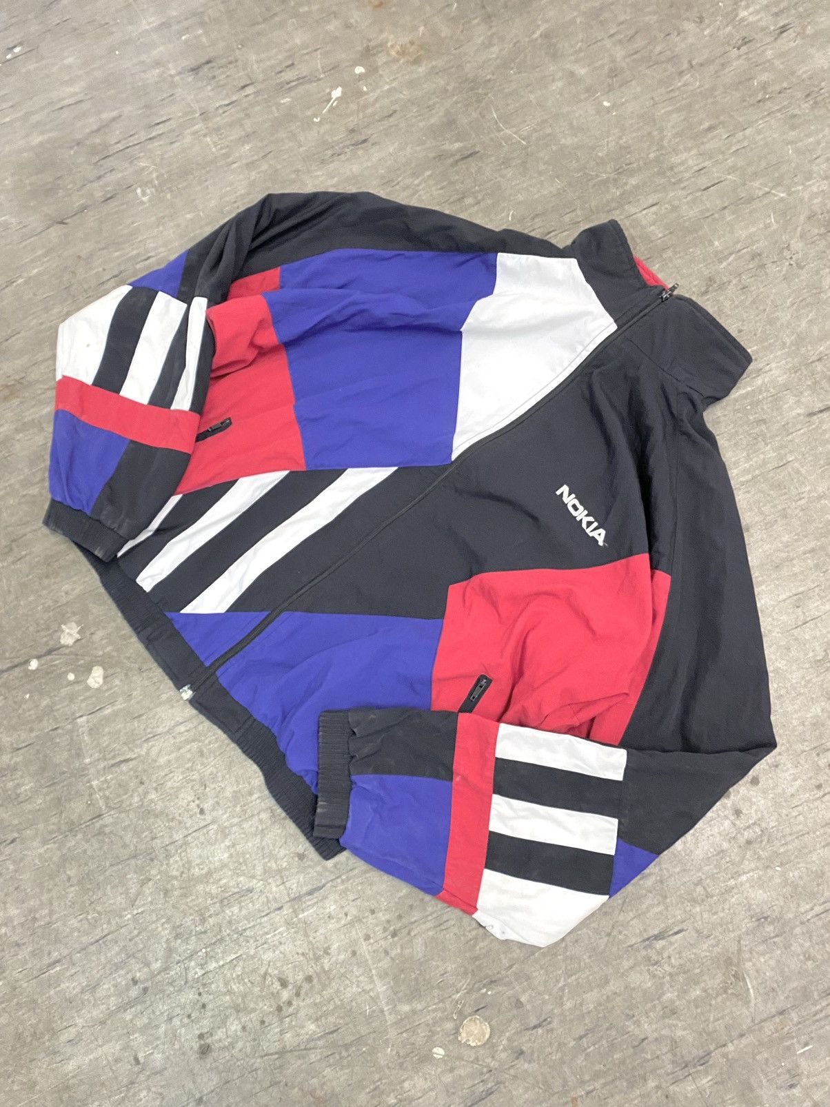 Japanese Brand × Streetwear × Vintage 🚨SICK 80s NOKIA Track Jacket Rave ...