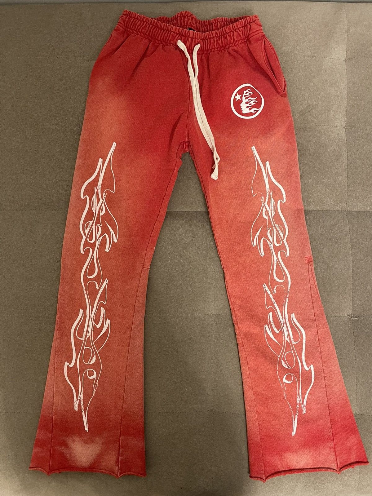 Other Hellstar Flare Red sweatpants pants flame large | Grailed